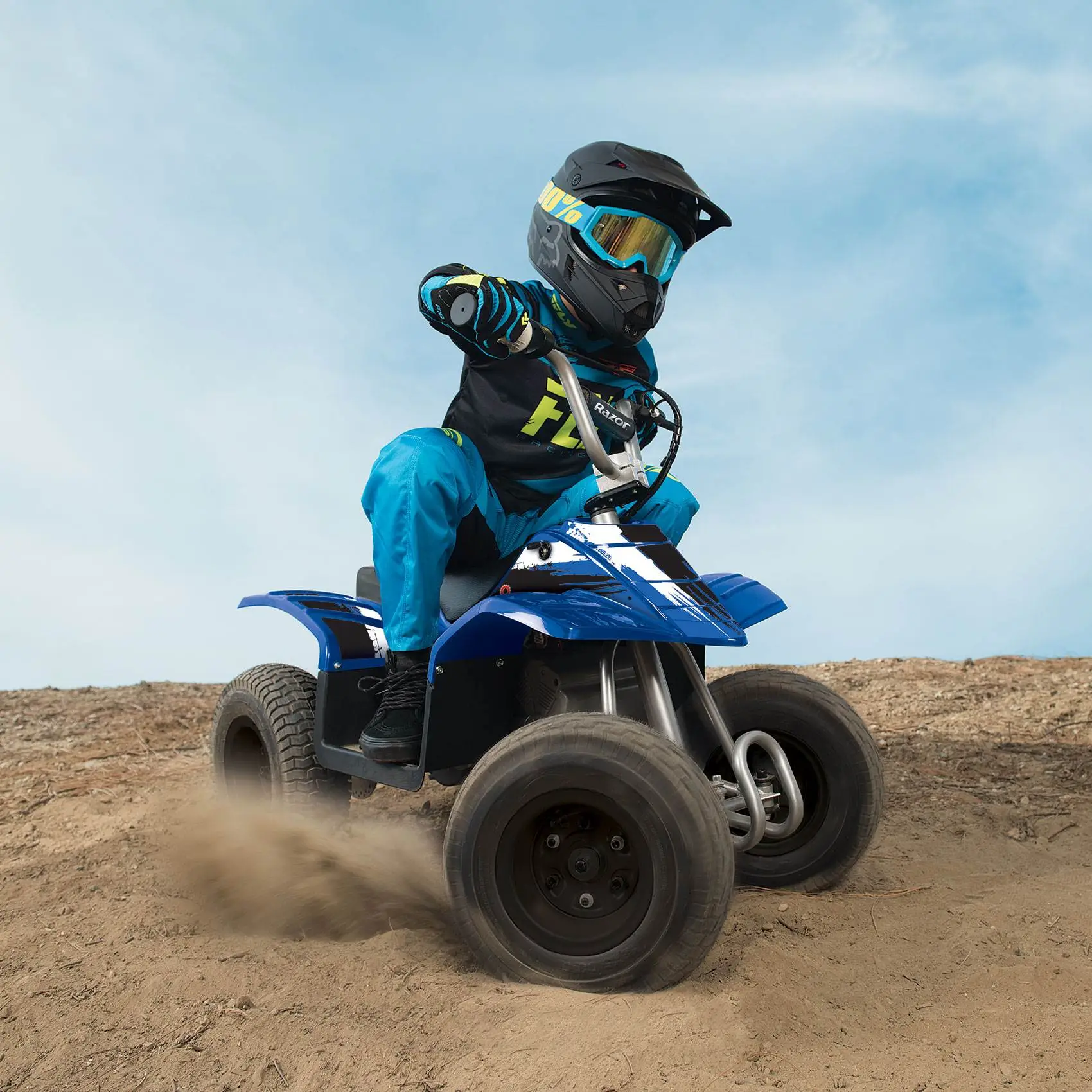 Razor Kids Electric Off Road Mini Dirt Quad Bike 4 Wheeler ATV 24 Volt ...