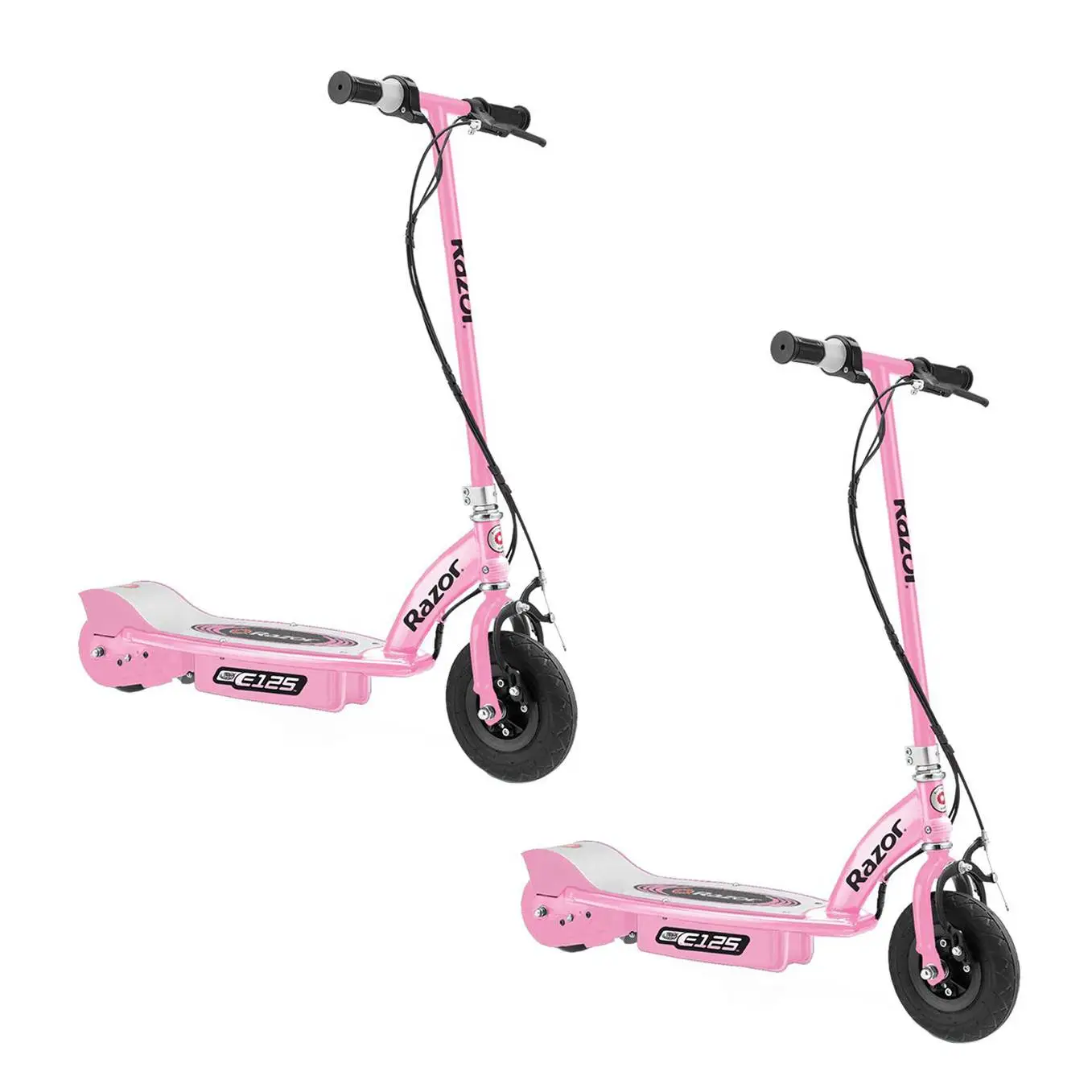 Razor E125 Motorized 24-Volt Rechargeable Girls Electric Scooter, Pink ...