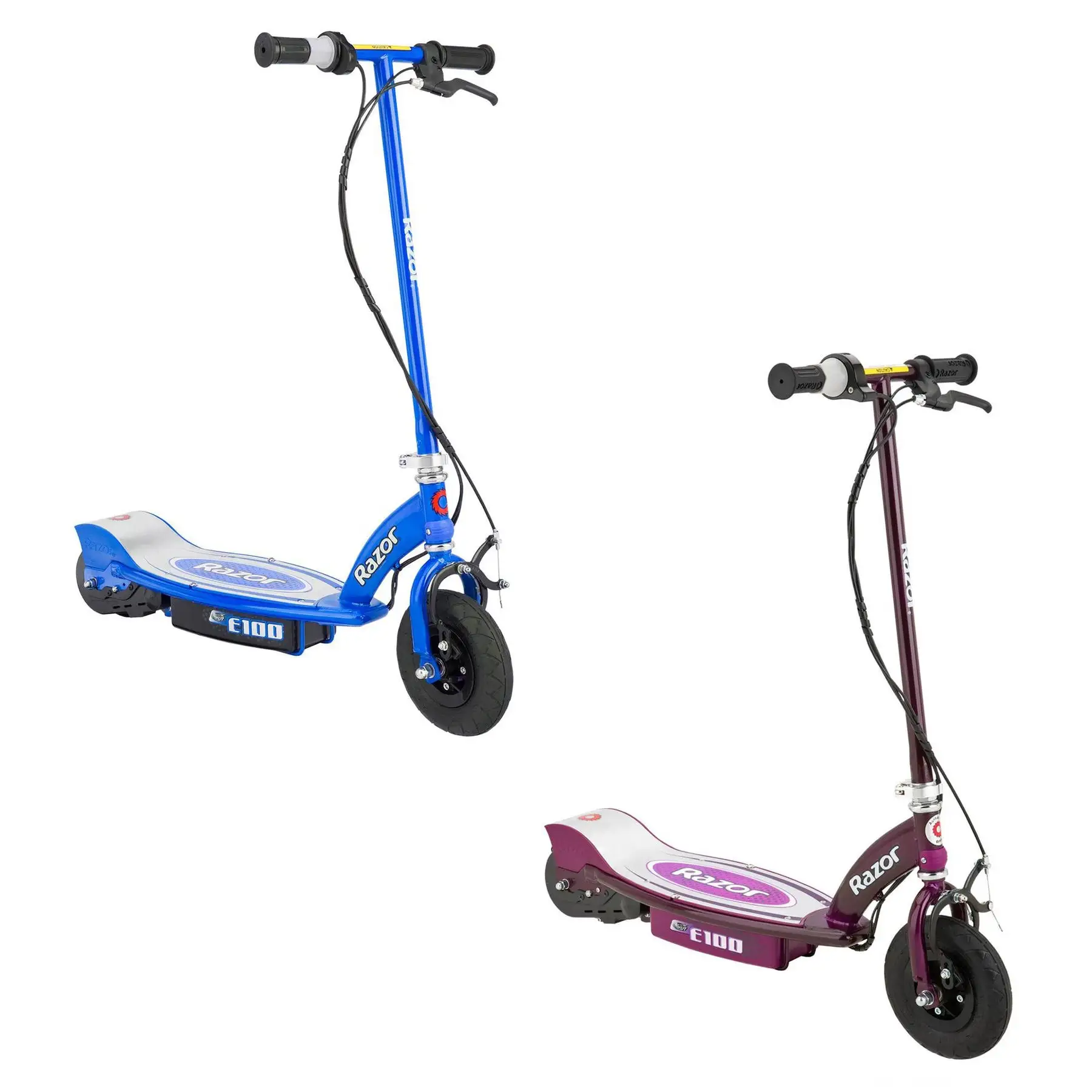 Razor E100 Motorized Rechargeable Kids Electric Toy Scooters, 1 Purple ...