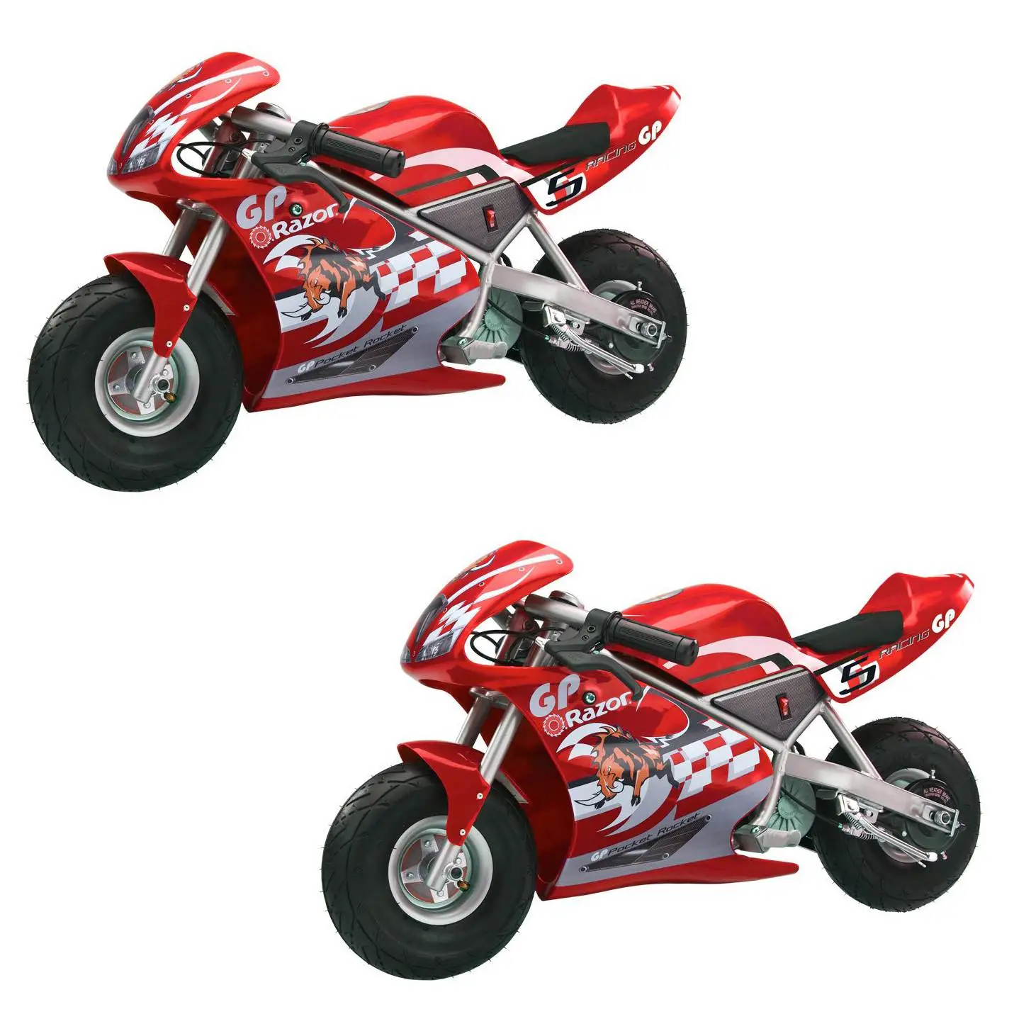 Razor 24V Mini Bike 1 Speed Dirt Racing Motorcycle Pocket Rocket, 2 ...