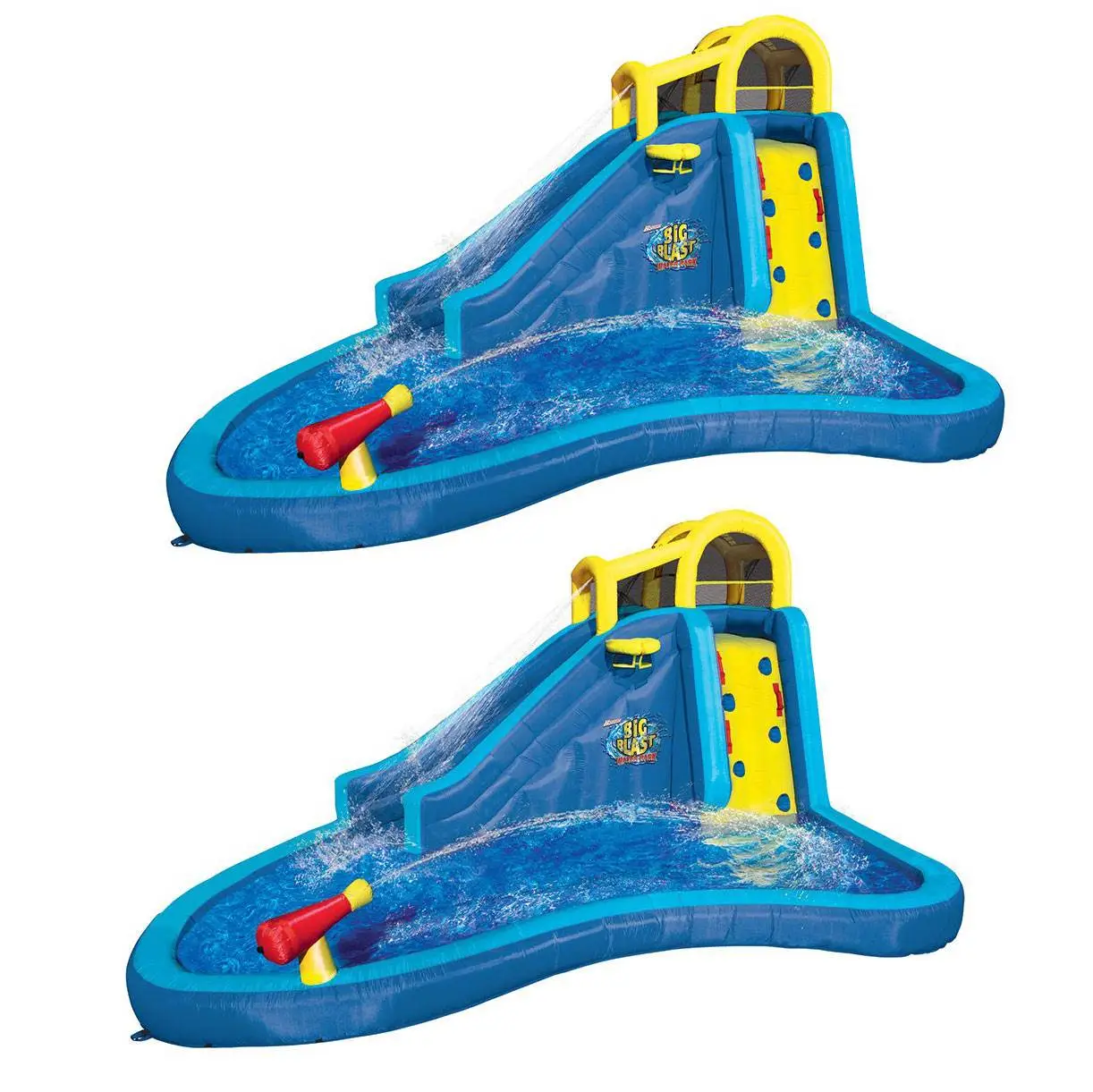 Banzai Inflatable Big Blast Splash Slide Lagoon Pool Outdoor Water Park ... Banzai Inflatable Big Blast Splash Slide Lagoon Pool Outdoor Water Park ...