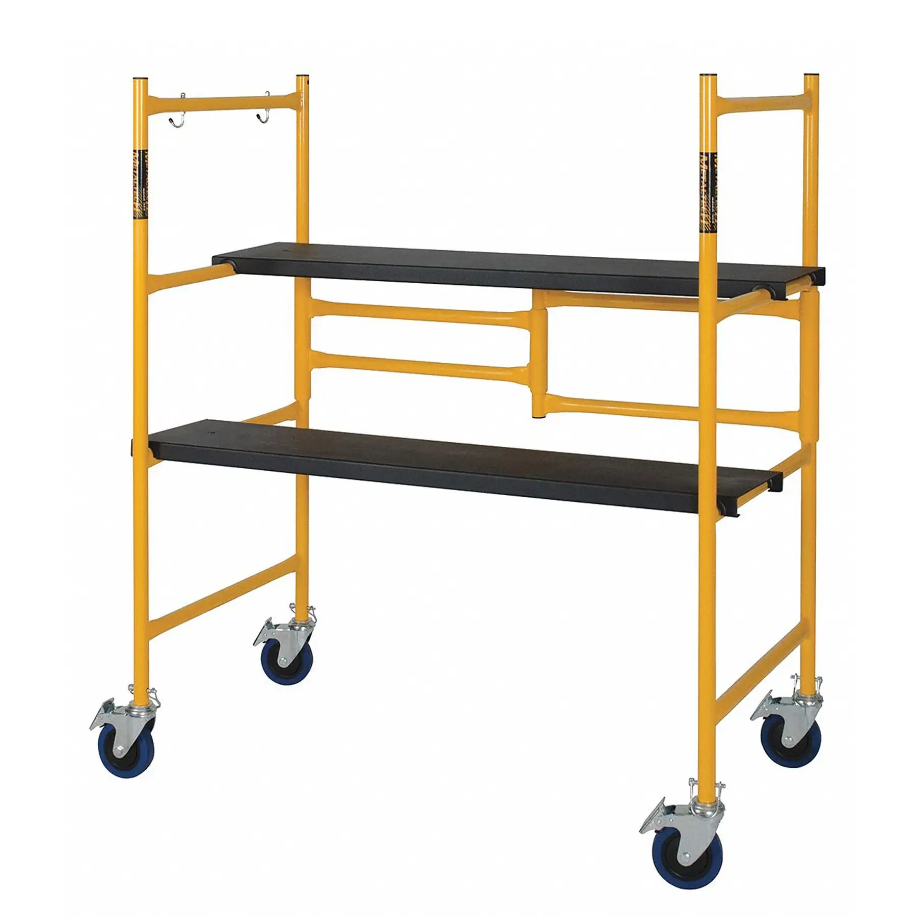 MetalTech 4 Foot High Basic Mini Mobile Scaffolding with Locking Wheels ...