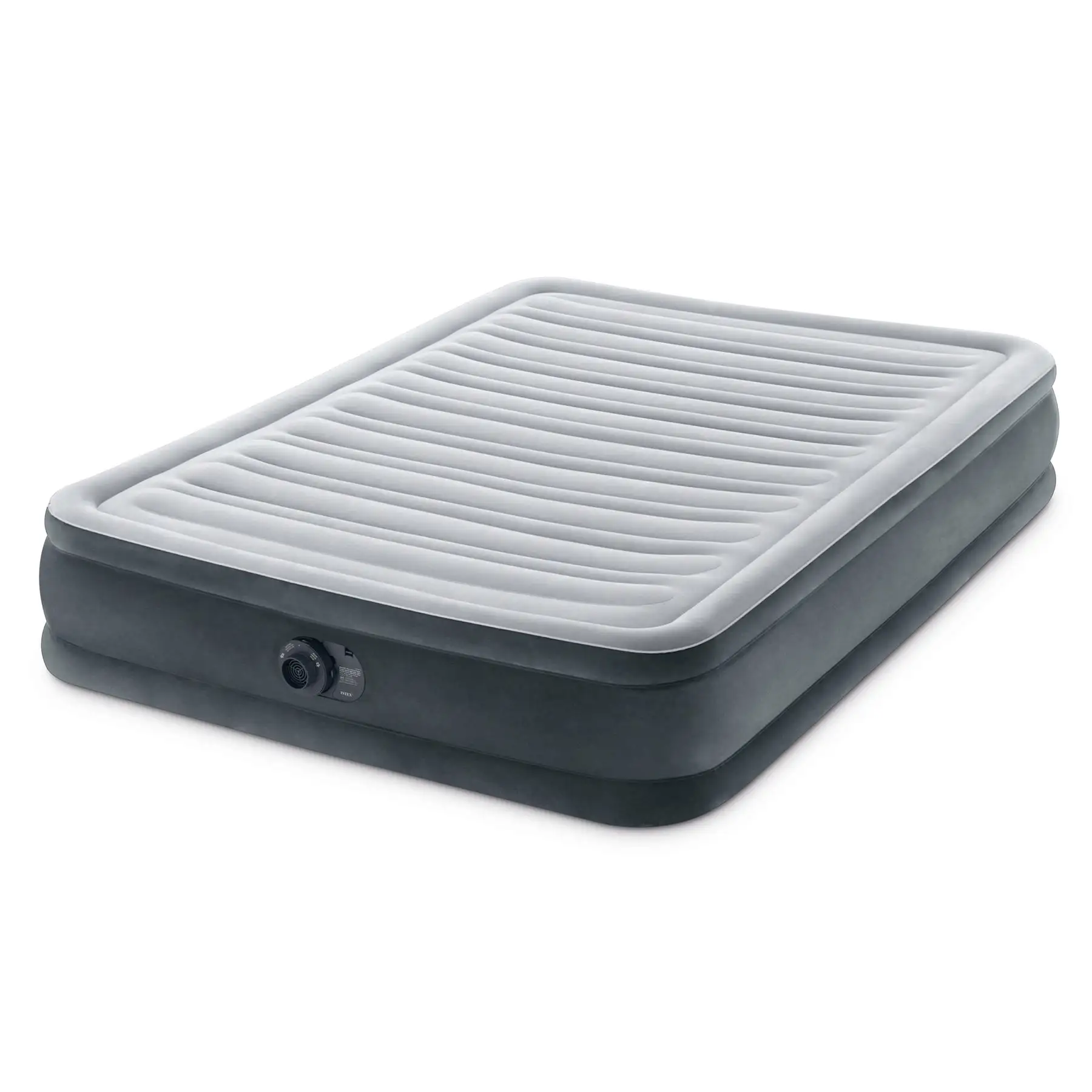 Intex Comfort Deluxe Dura-Beam Plush Air Mattress Bed with Built-In ...