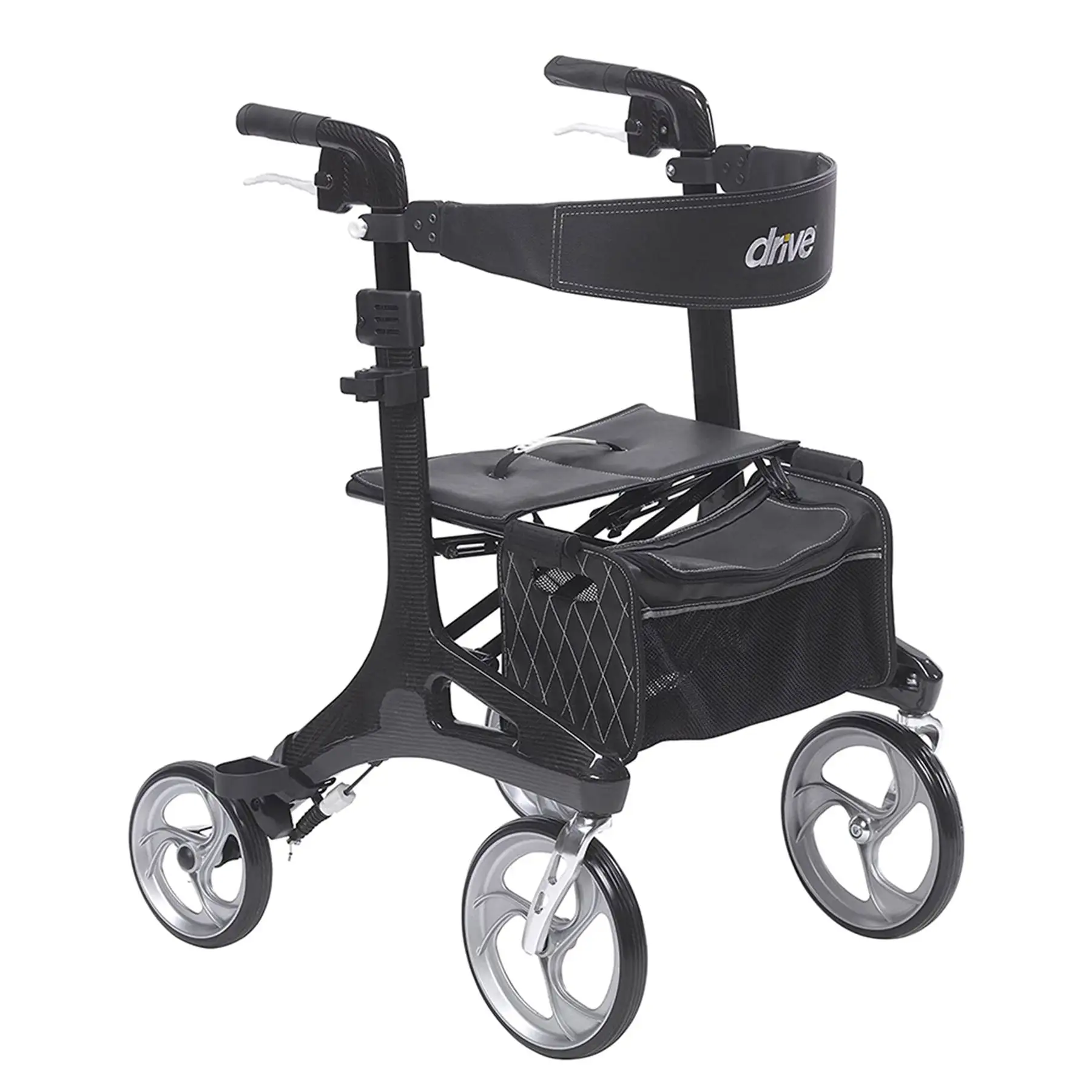 Drive Medical Nitro Elite CF Carbon Fiber Rollator Walker Chair w ...