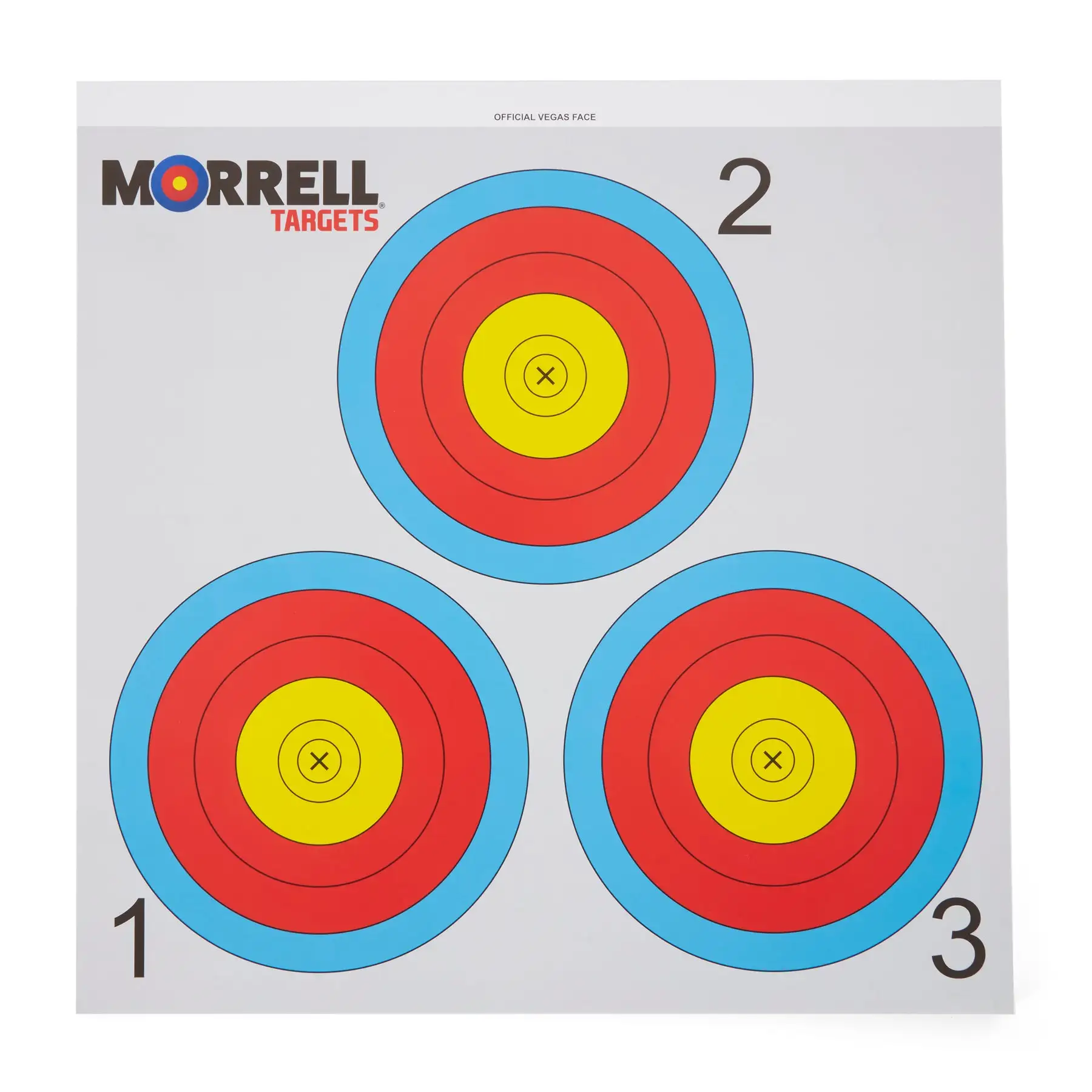 Morrell Targets Archery NFAA Official 3 Spot Paper Target Face, 100 ...
