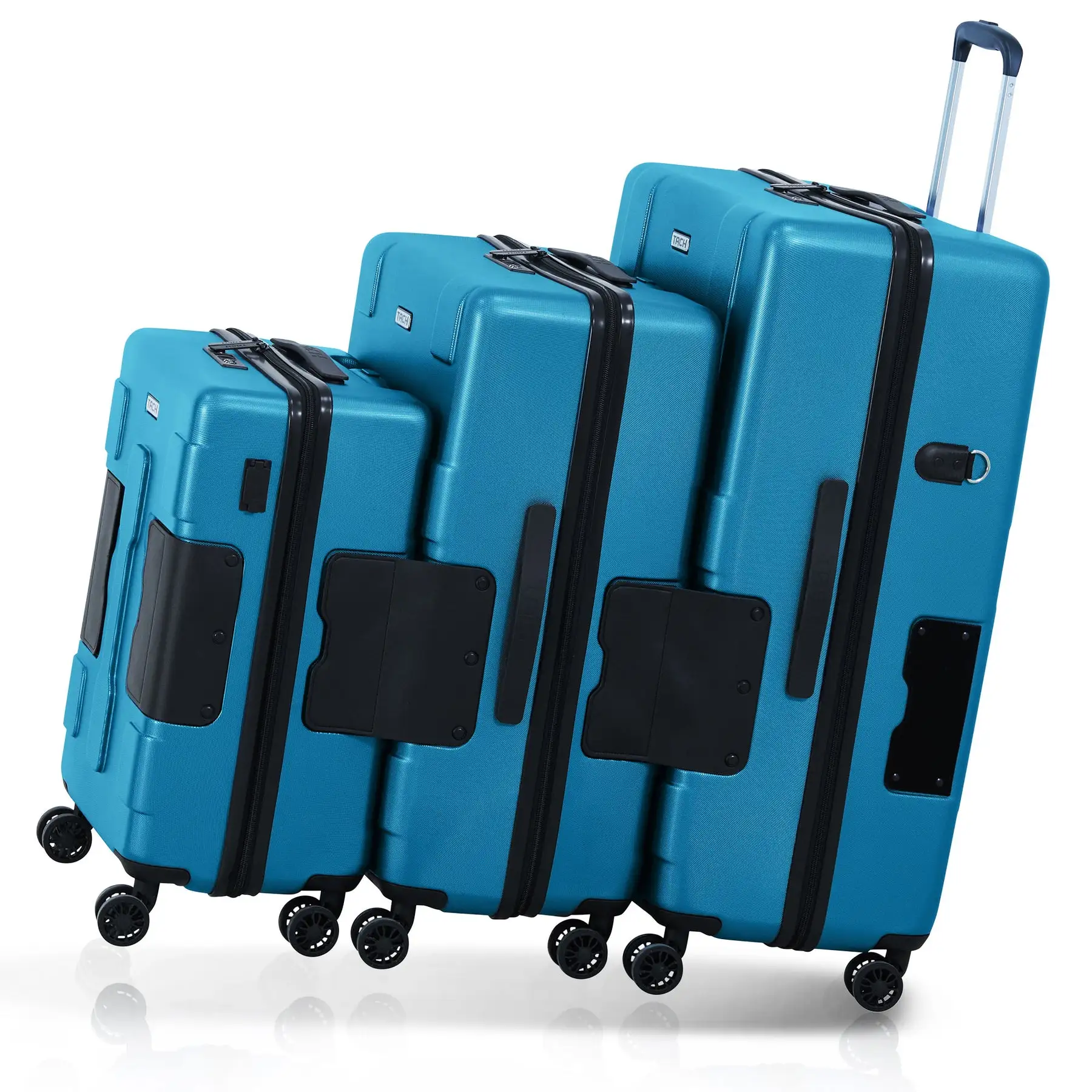 TACH V3 3 Piece Hard Shell Rolling Suitcase Luggage Set w/ Wheels (For ...