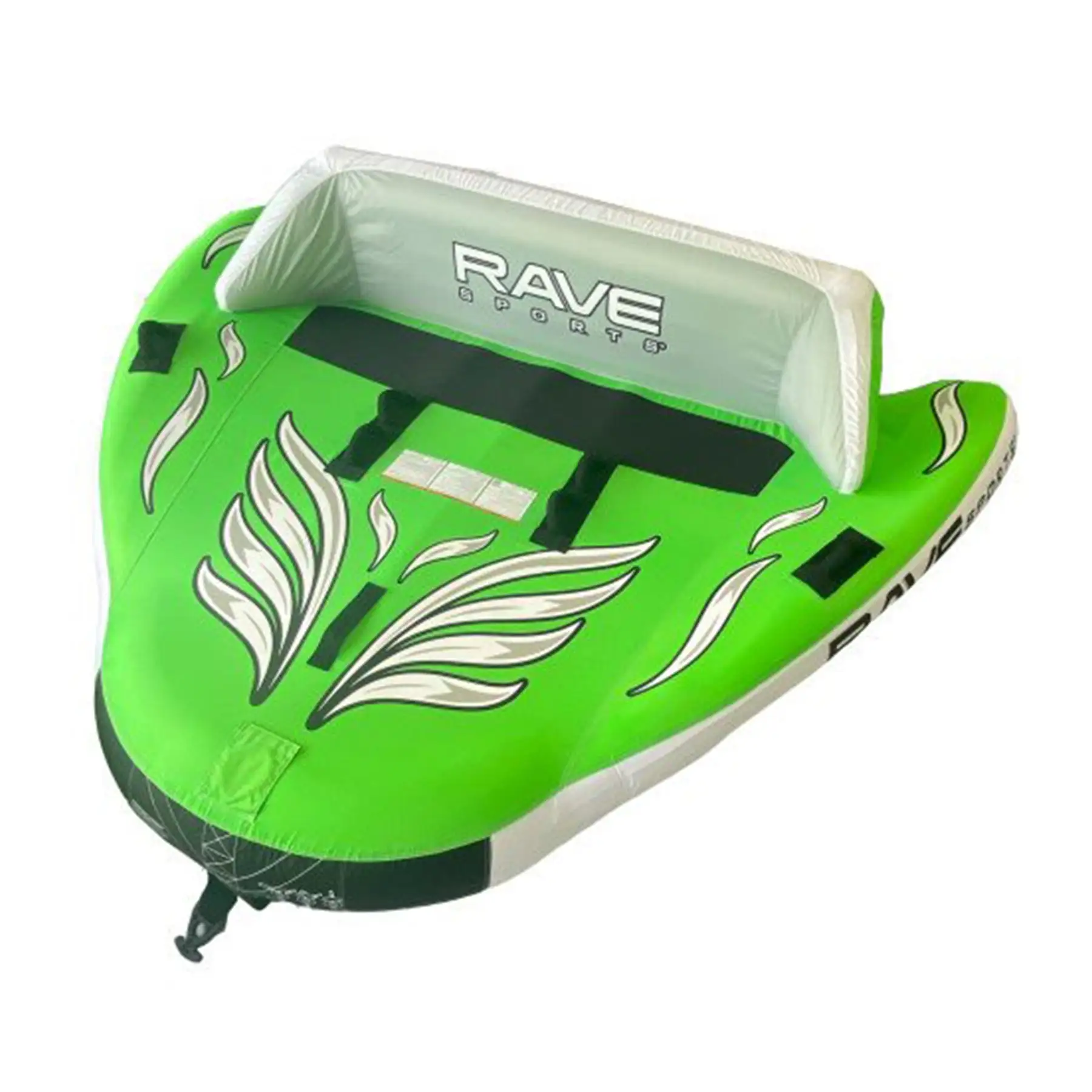 RAVE 3 Person Inflatable Wake Hawk Towable Water Tube Raft, Green ...
