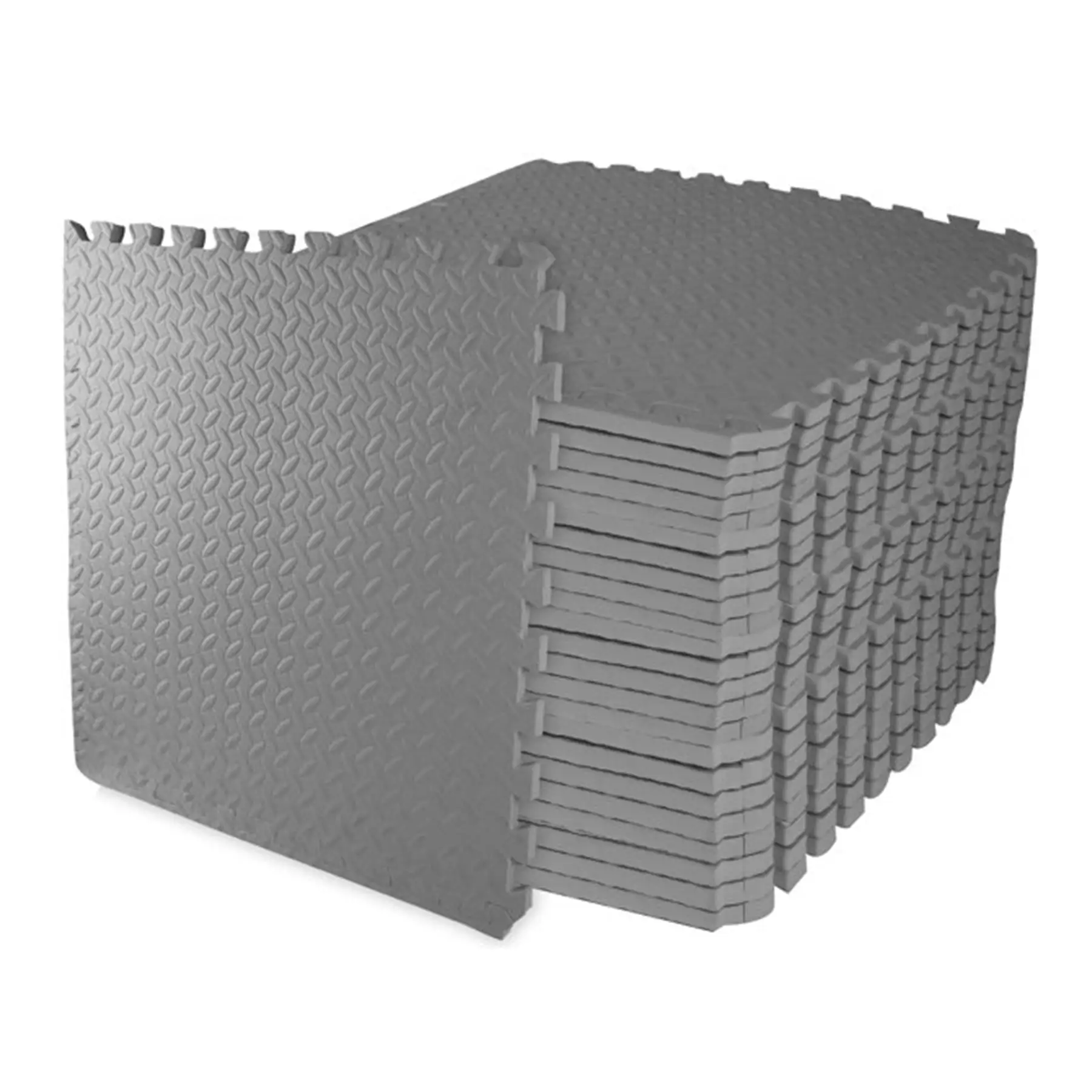 BalanceFrom Fitness 96 Sq Ft Interlocking EVA Foam Exercise Mat Tiles ...