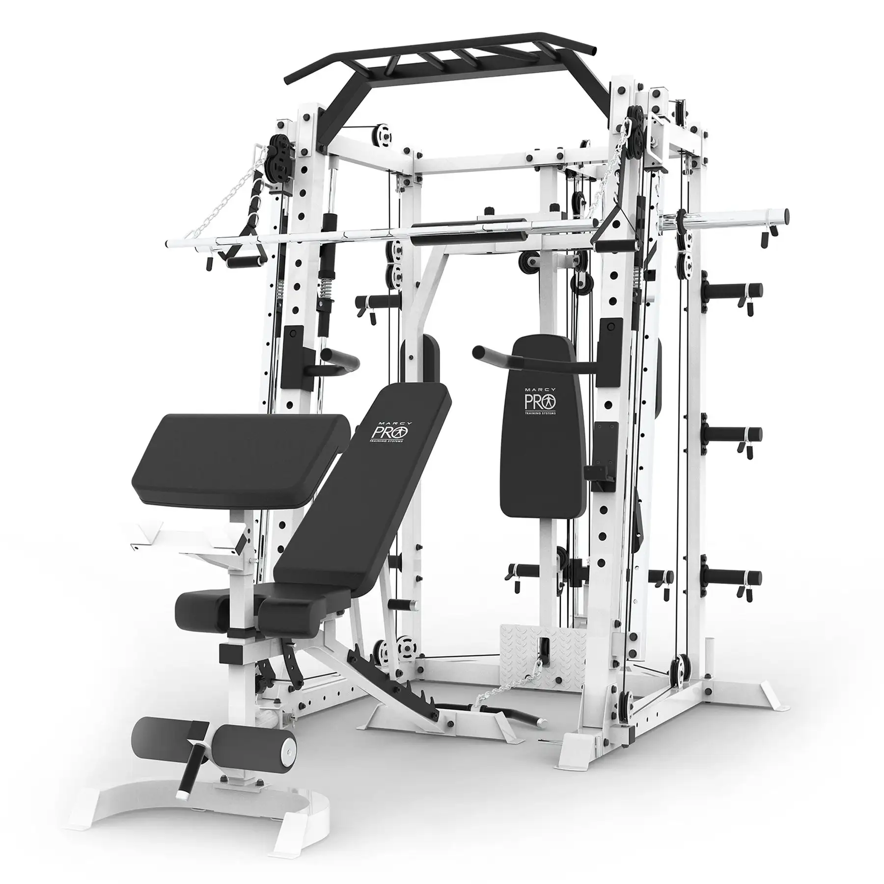 Marcy SM-7409 Smith Machine Cage Multi Purpose Home Gym Training System ...