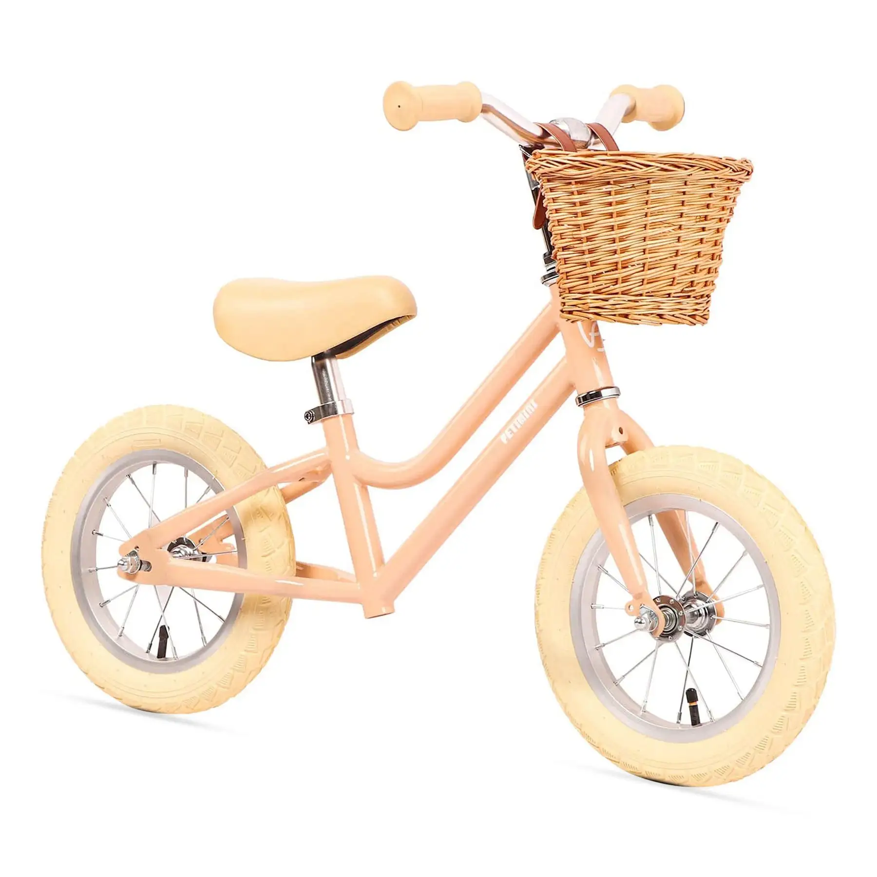 Petimini 12 Inch Kids Beginner Balance Bike for 2-6 Year Olds, Peach ...