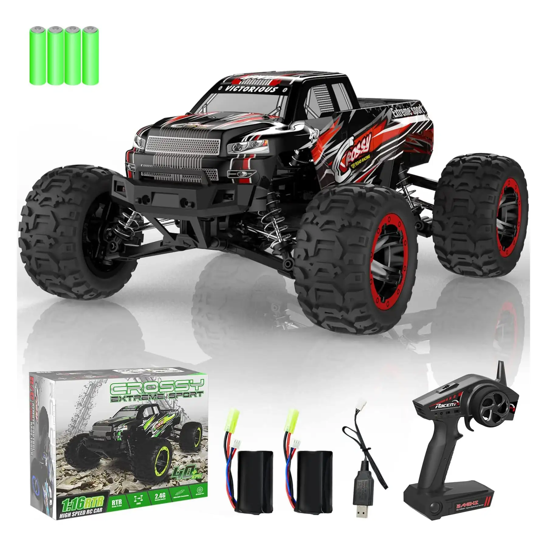 VOLANTEXRC Waterproof Remote Control All Terrain Monster Truck ...