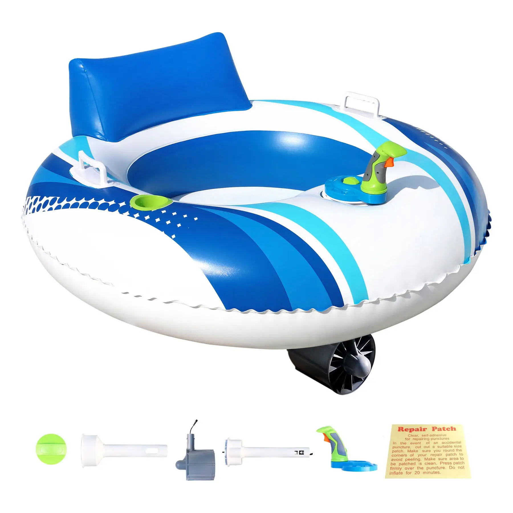 Motorized Battery Powered Inflatable Pool Cruiser Float for Teens ...