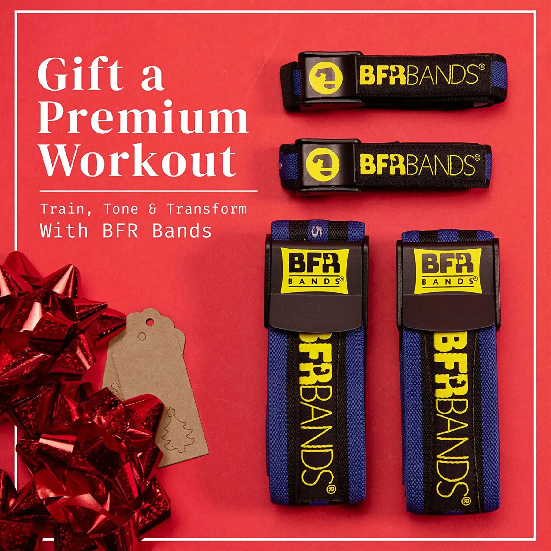 BFR BANDS Blood Flow Restriction Band for Arms, Legs, Glutes, Pro ...