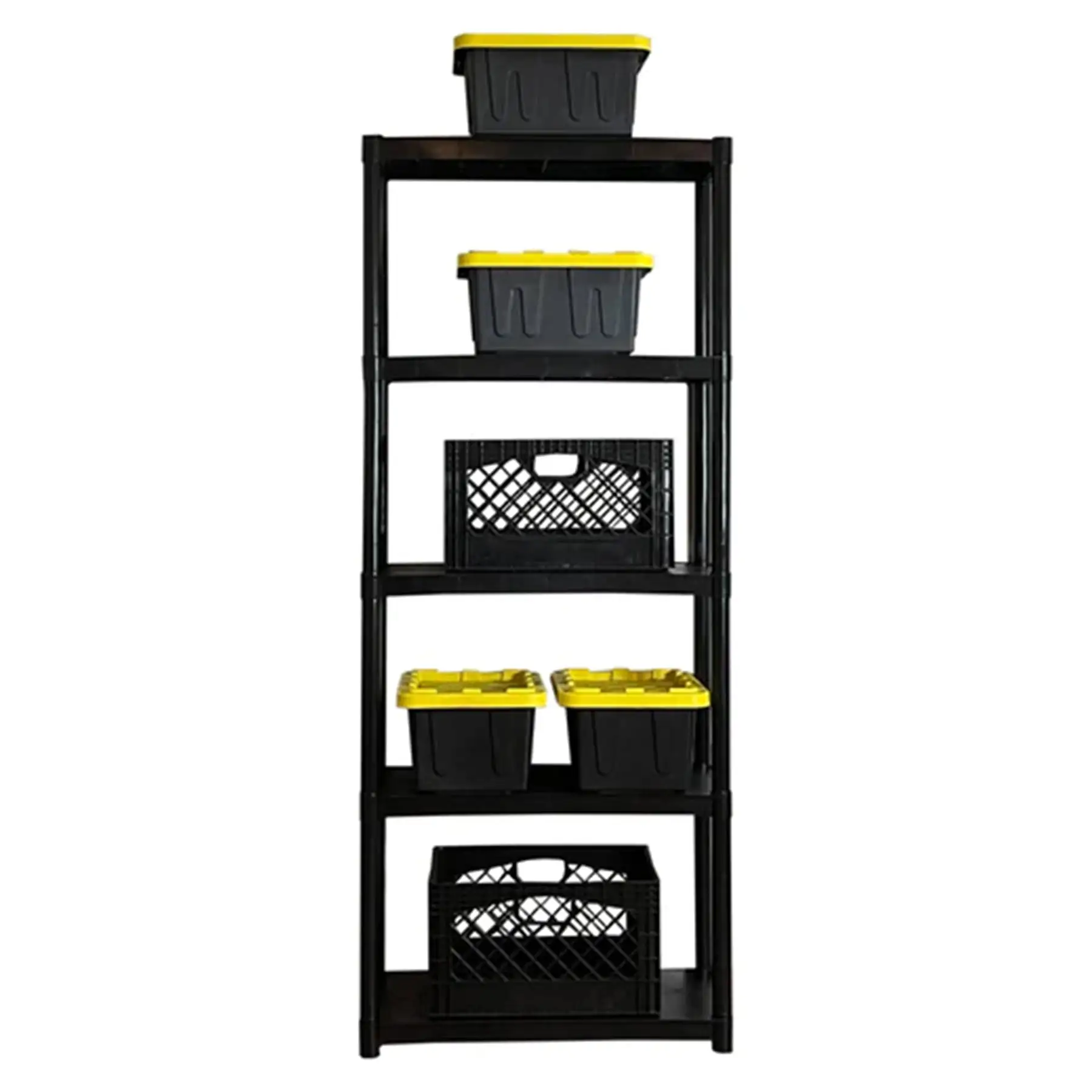 Juggernaut Storage 70" Plastic 5 Tier Garage/Shed Utility Shelving Rack ...