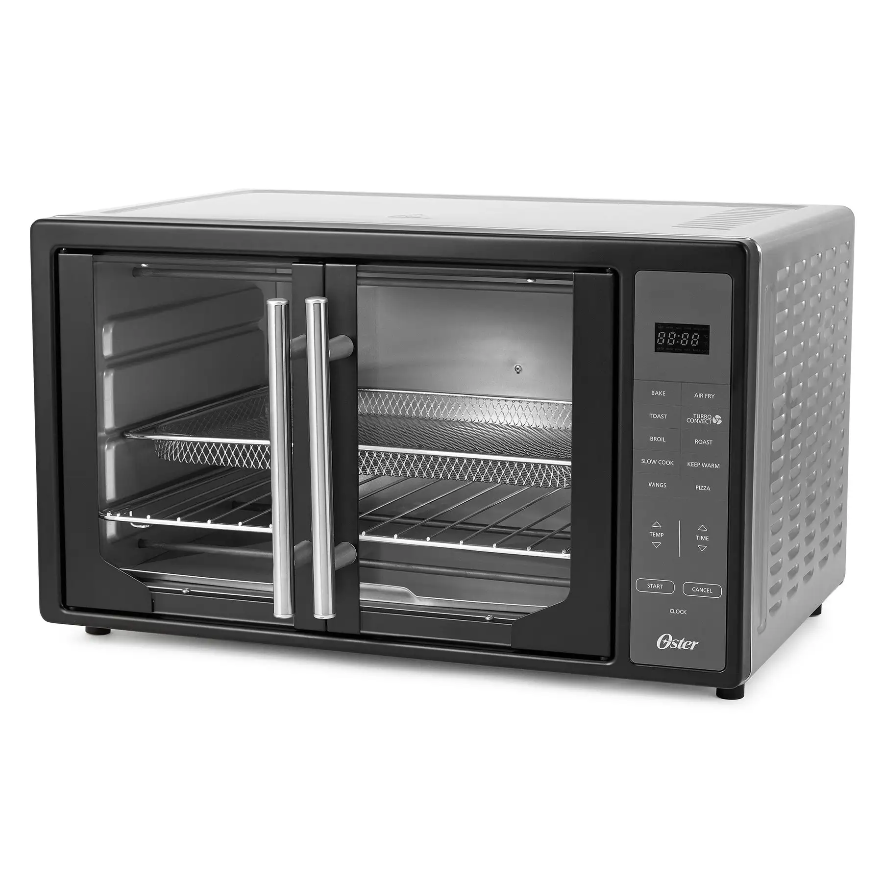 Oster French Door Turbo Convection Toaster Oven w/XL Interior, Black ...