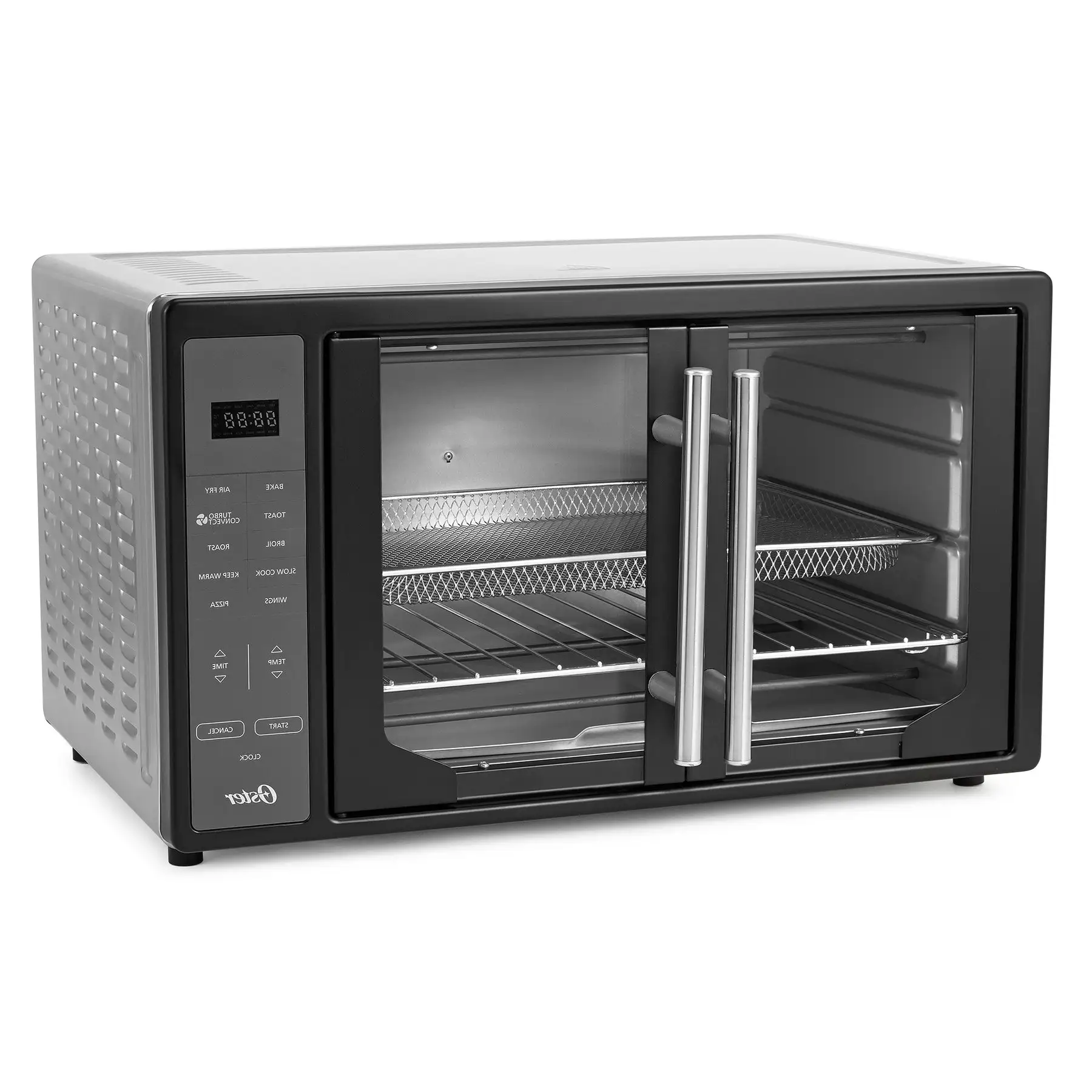 Oster French Door Turbo Convection Toaster Oven w/XL Interior, Black ...