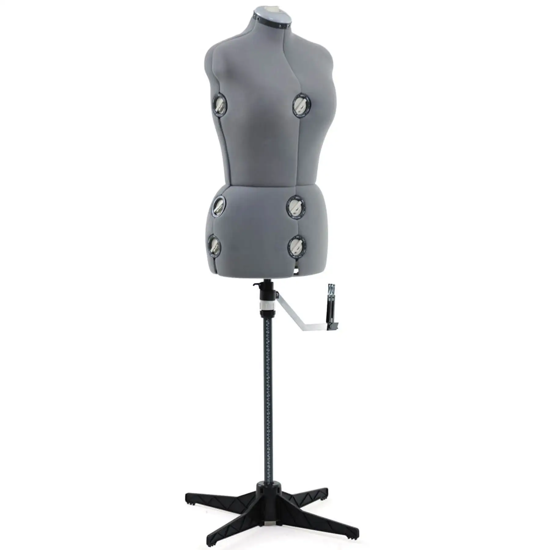 Singer Adjustable Dress Form Fit 10-18 Medium/Large w/Hem Guide, Gray ...