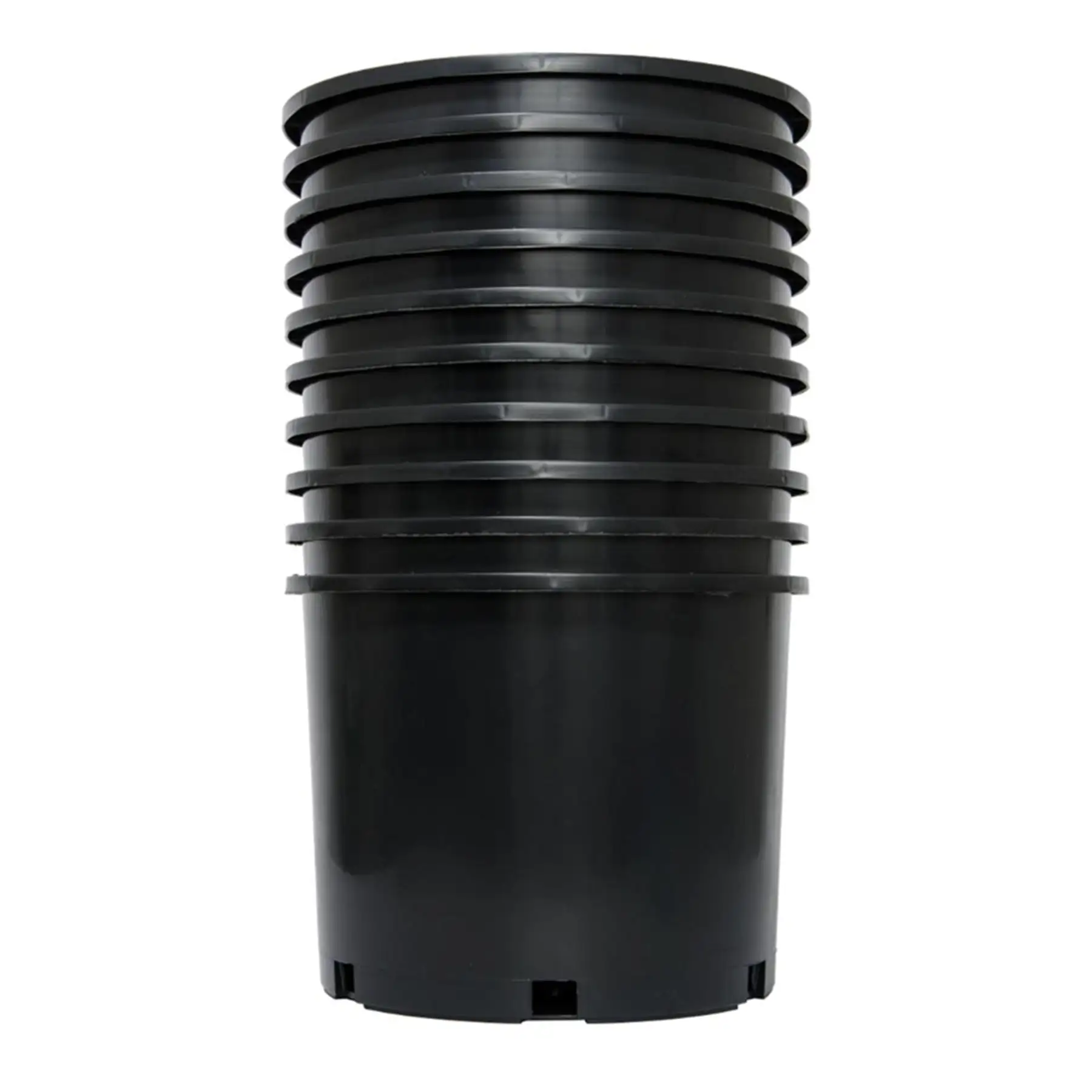 Pro Cal 7 Gallon Round Wide Rim Durable Plastic Plant Nursery Pot, (20 ...