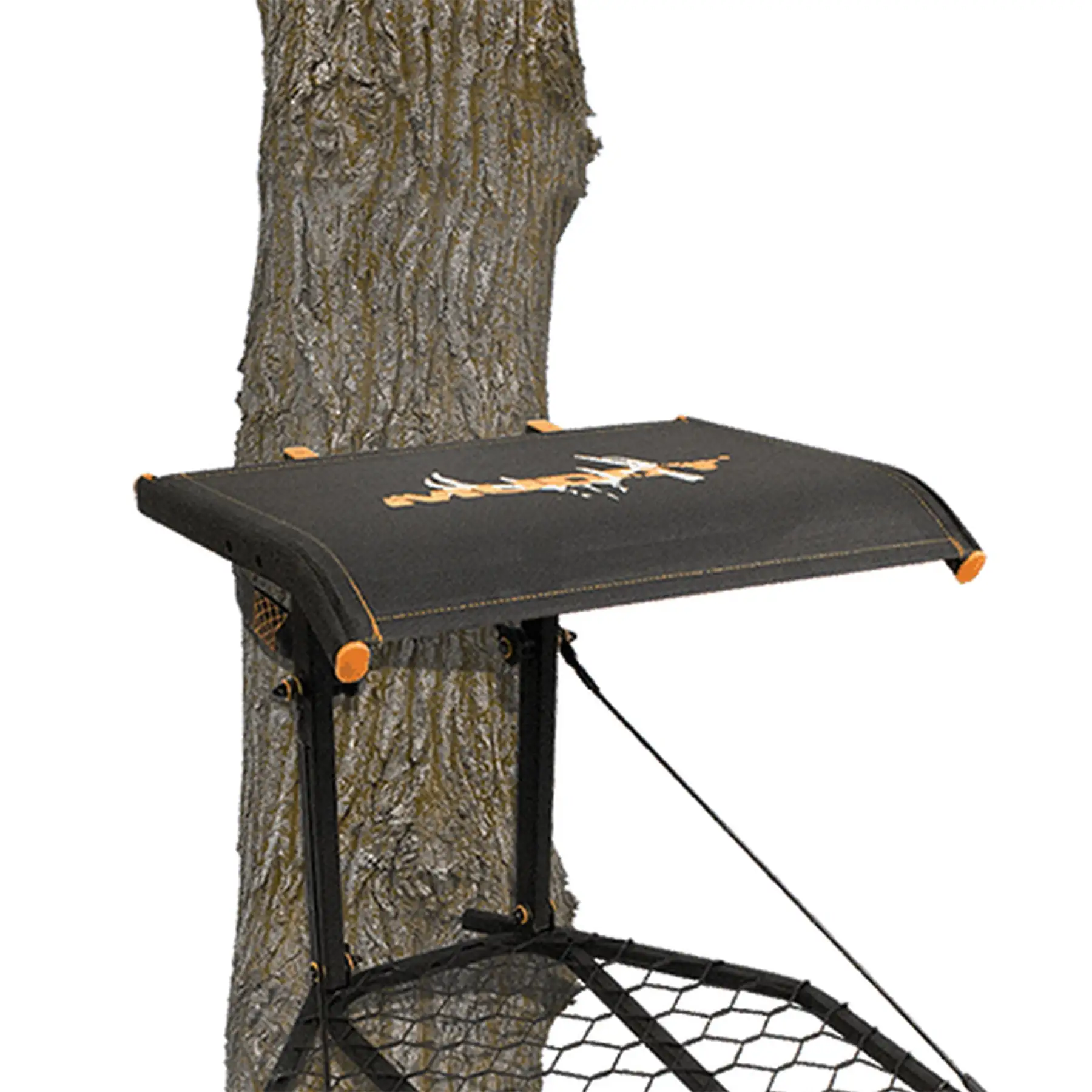 Muddy The Boss XL Hang On Hunting Tree Stand and Flip Up Shooting Rail ...