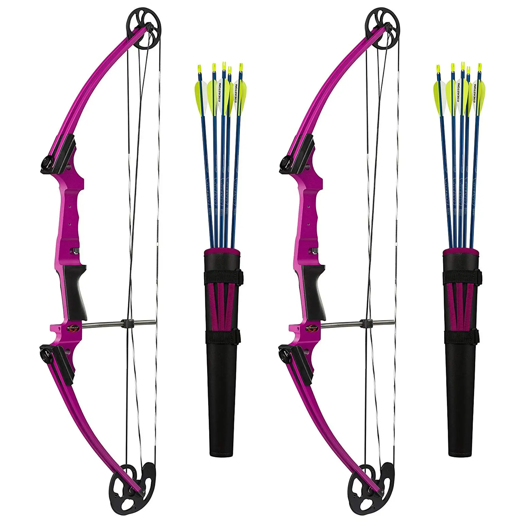 Genesis Archery Original Left Handed Compound Bow Archery Kit, Purple ...