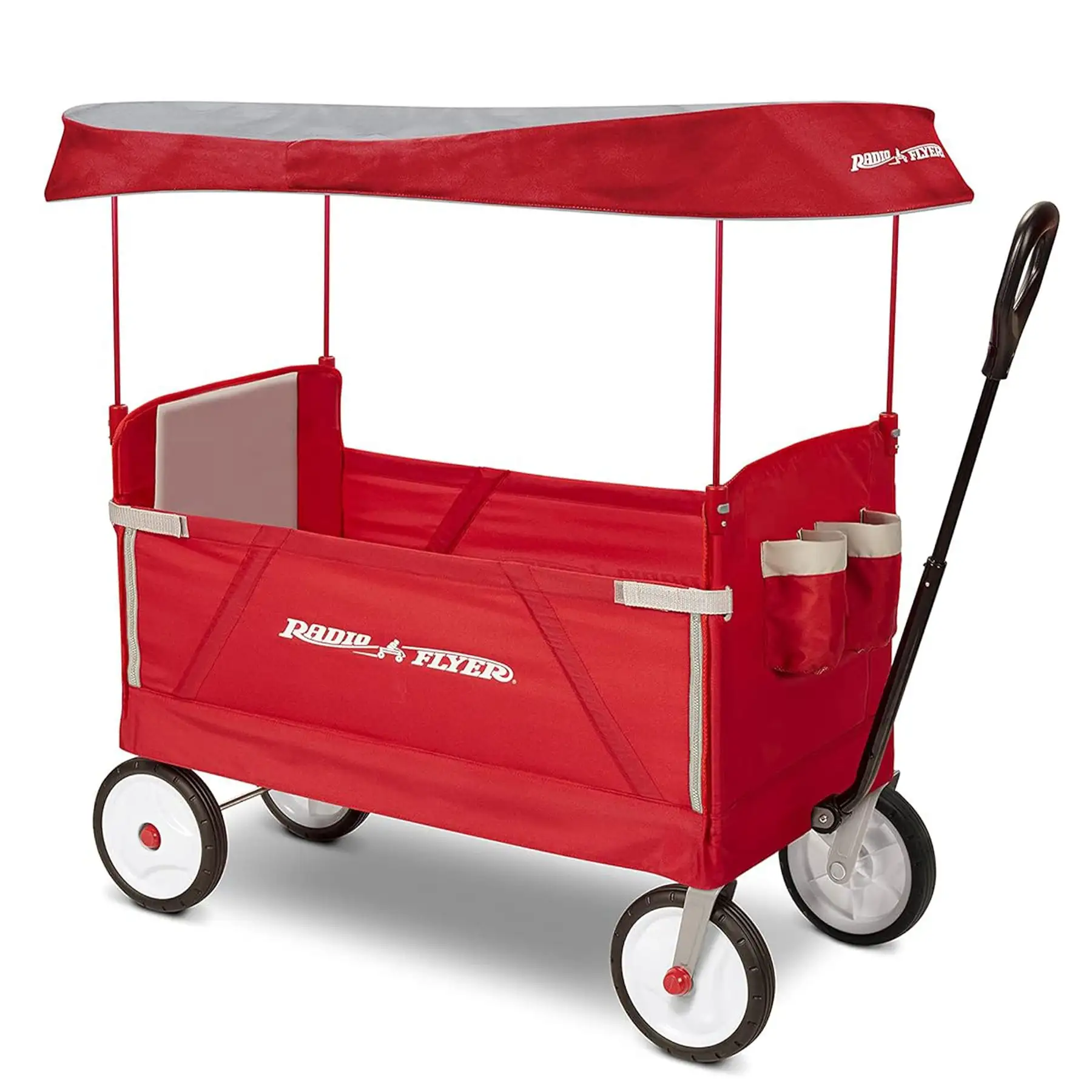 Radio Flyer 3 in 1 EZ Fold Wagon All Terrain Off Road Cart with Canopy ...