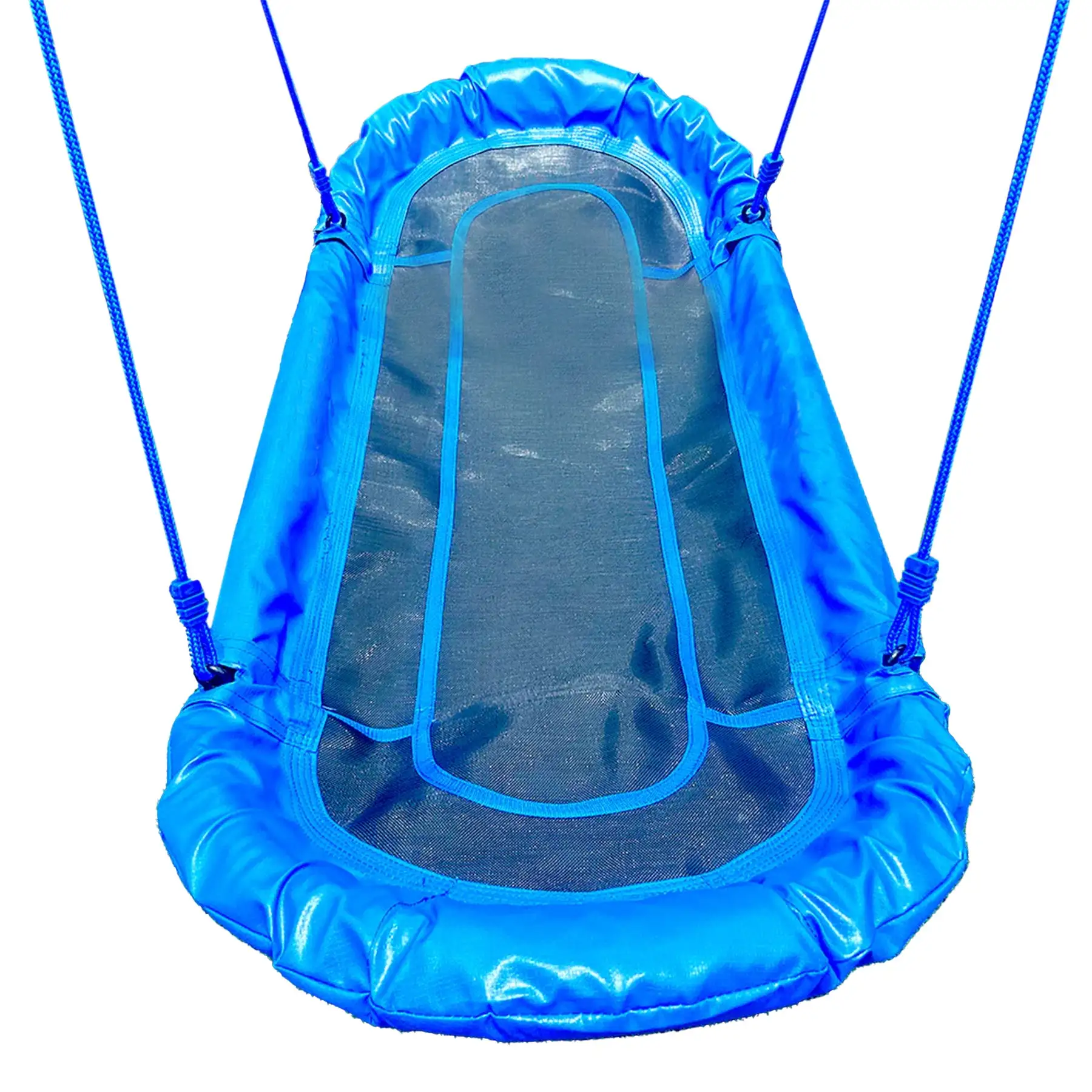 gobaplay Double Platform Swing w/Adjustable Polyethylene Rope,Blue(Open ...