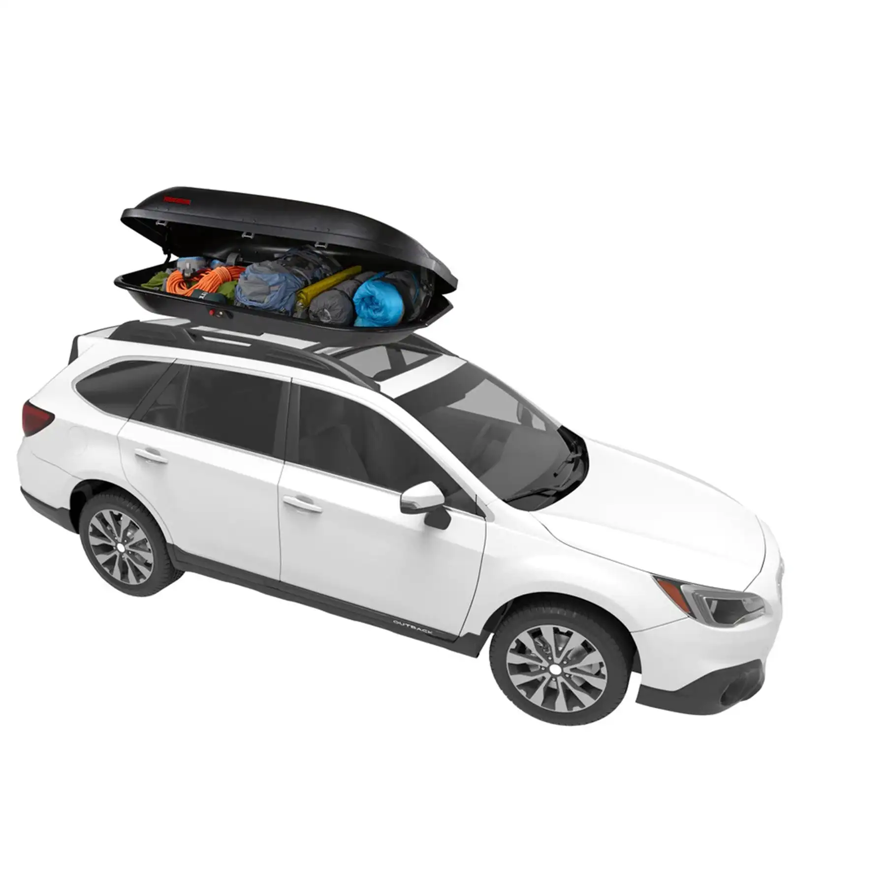 Yakima RocketBox 14 Cubic Ft Vehicle Rooftop Compact Cargo Box, Black ...