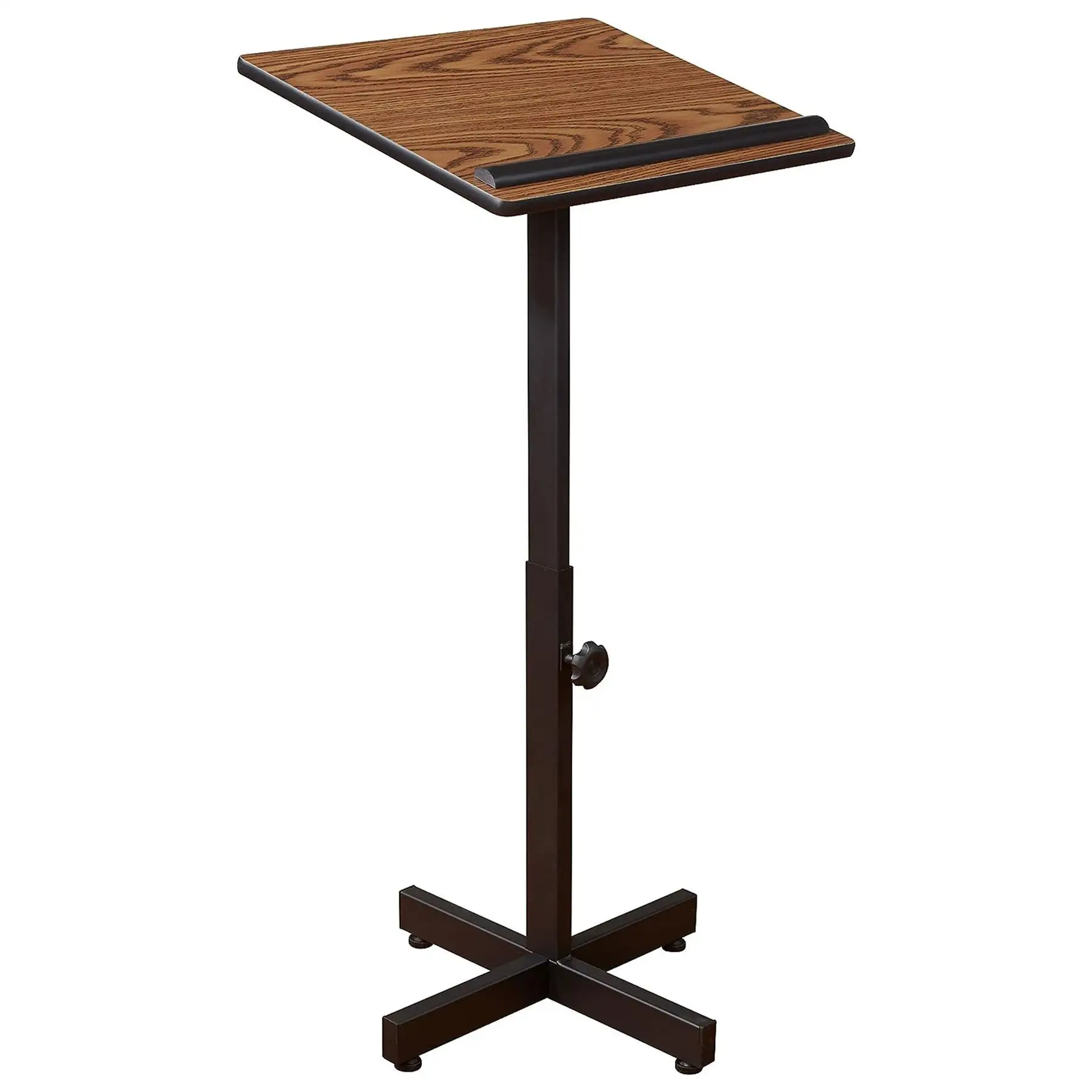 Oklahoma Sound Presentation Series Adjustable Lectern Stand, Medium Oak ...
