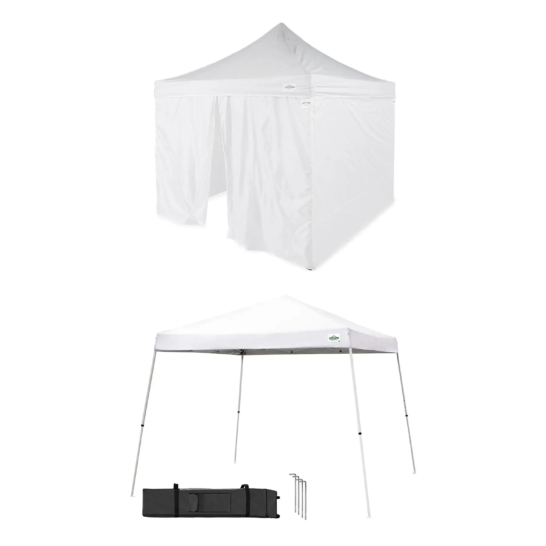 Caravan Canopy V Series 2 Slant Leg Sidewall Kit with 12x12 Instant ...