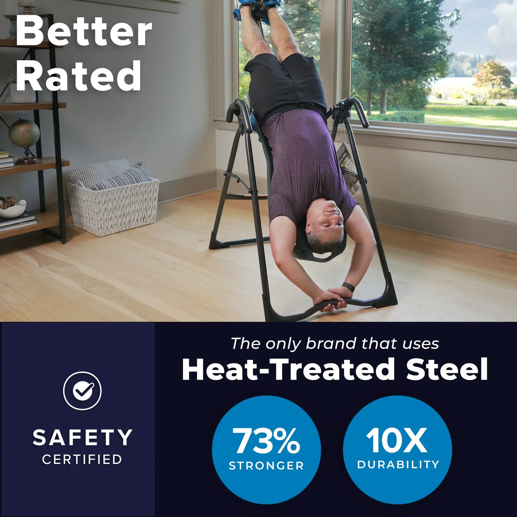 TEETER FitSpine X1 Inversion Table w/Flexible 8 Point Floating ...