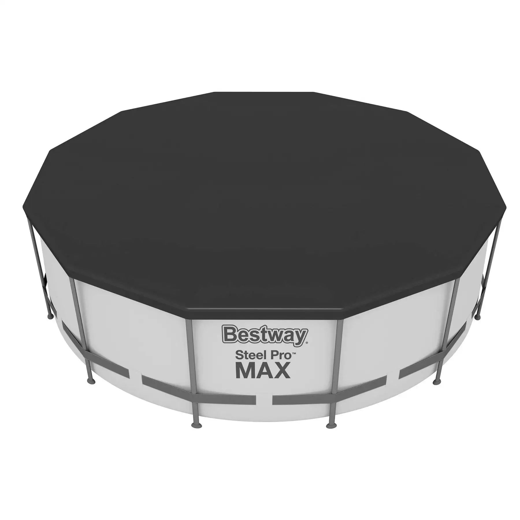Bestway 12Ft Pool Cover w/ Drain Holes for Above Ground Pools ...