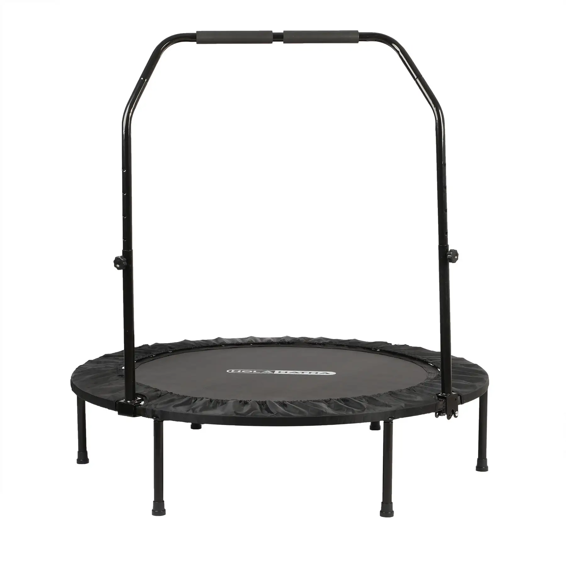 HolaHatha 48 Inch Foldable Mini Trampoline Rebounder w/Adjustable ...