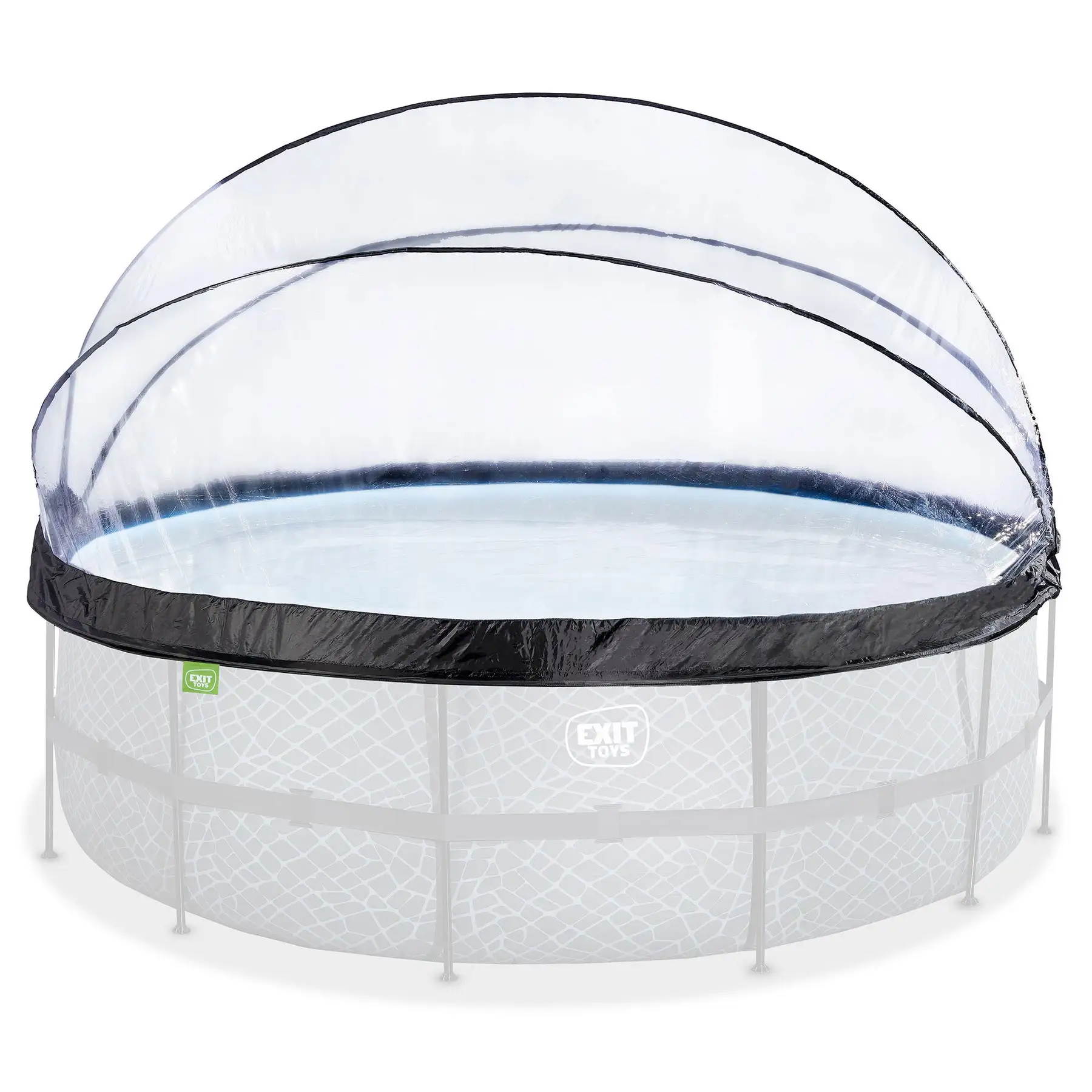 EXIT Toys 177" Round Multifunctional Cover Dome Enclosure Pools ...