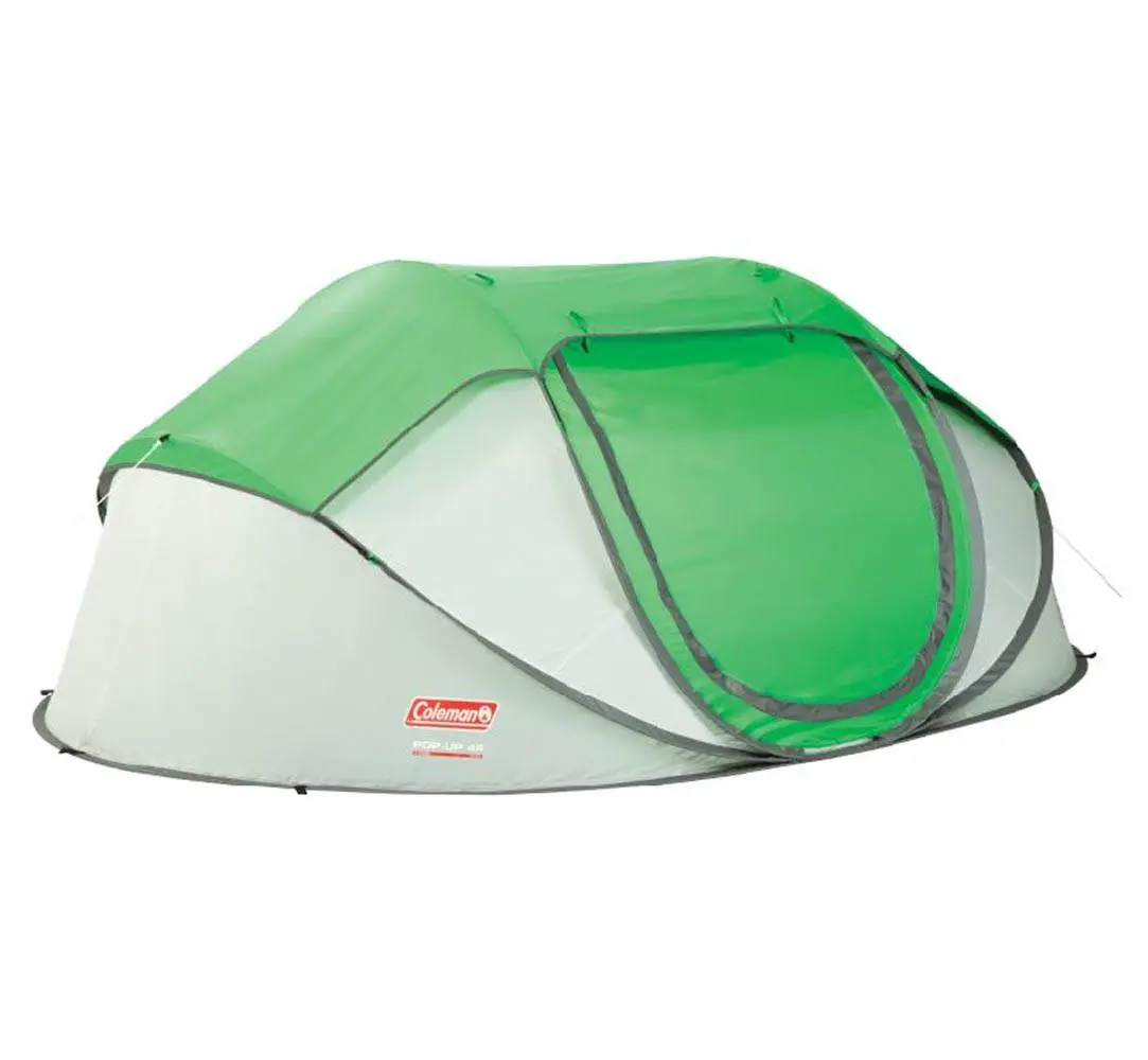 NEW! COLEMAN 4 Person Pre-Assembled Instant Pop Up Camping Tent w ...