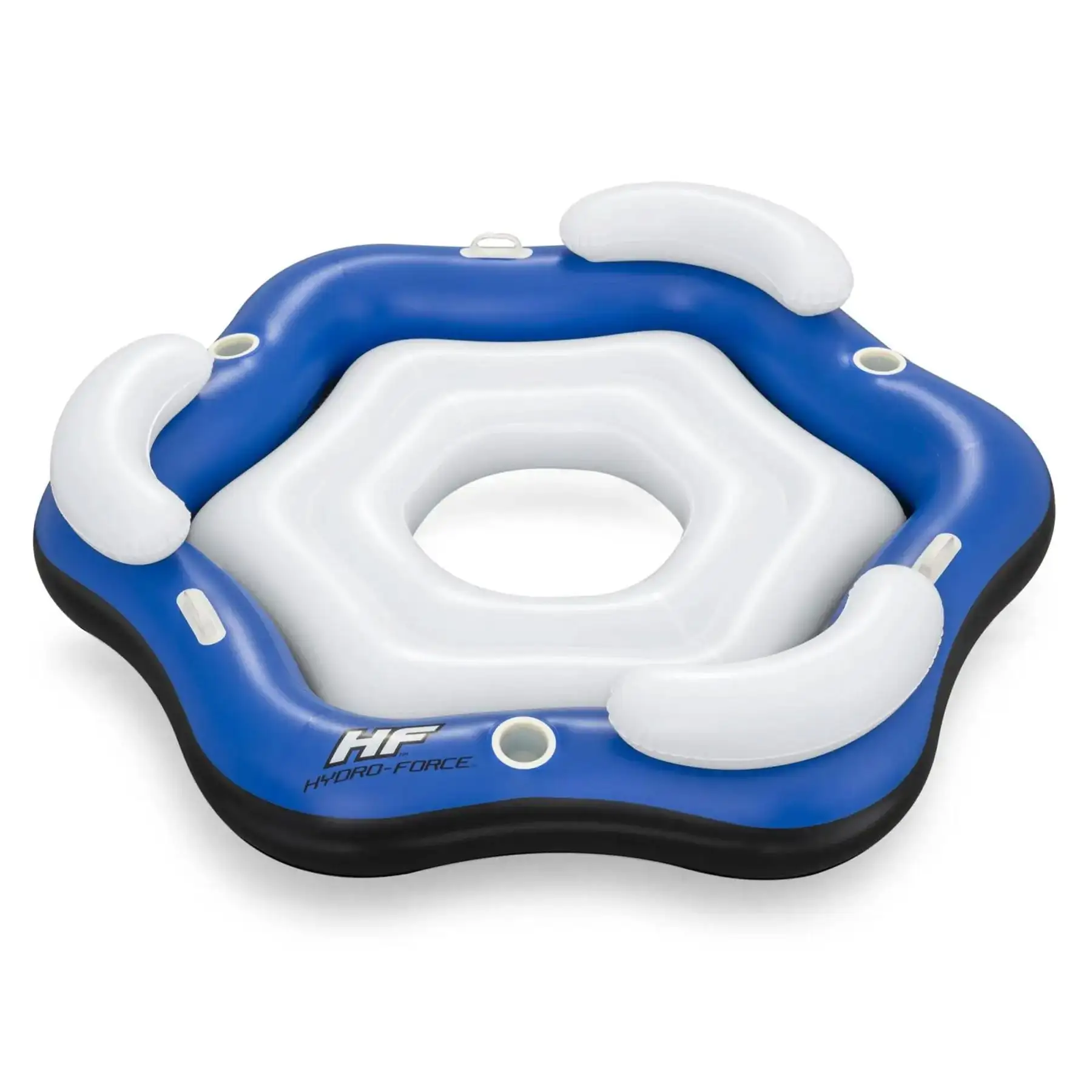 Bestway 75"x70" X3-Person Floating Water Island Lounge Tube Raft ...