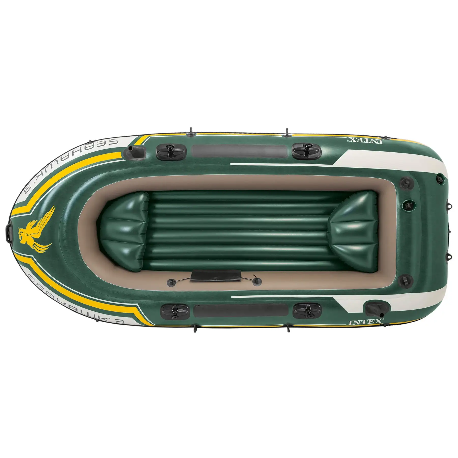 Intex Seahawk 3 Person Inflatable Boat Set w/ Aluminum Oars & Pump ...
