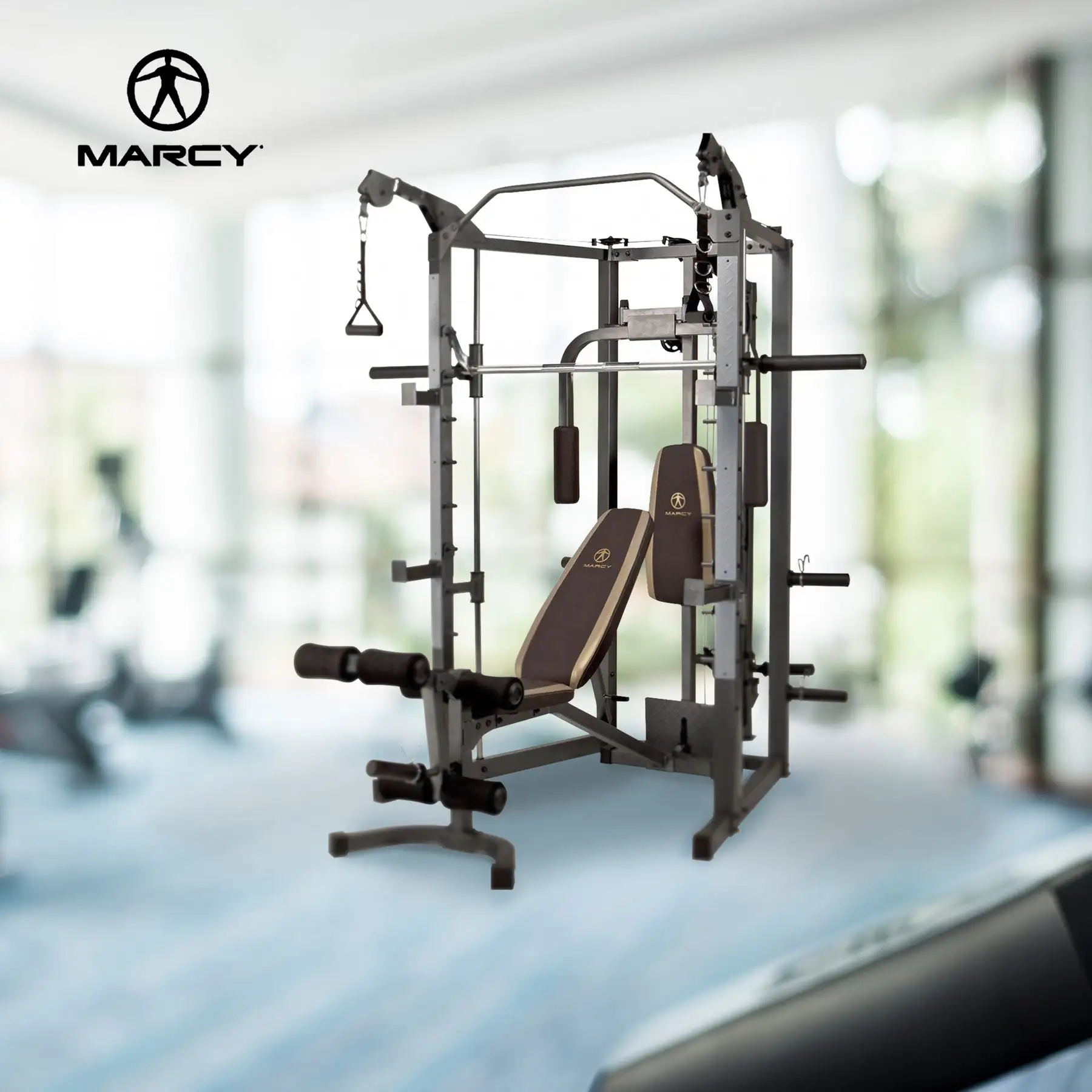 Marcy Combo Smith Heavy-Duty Total Body Strength Home Gym Workout ...