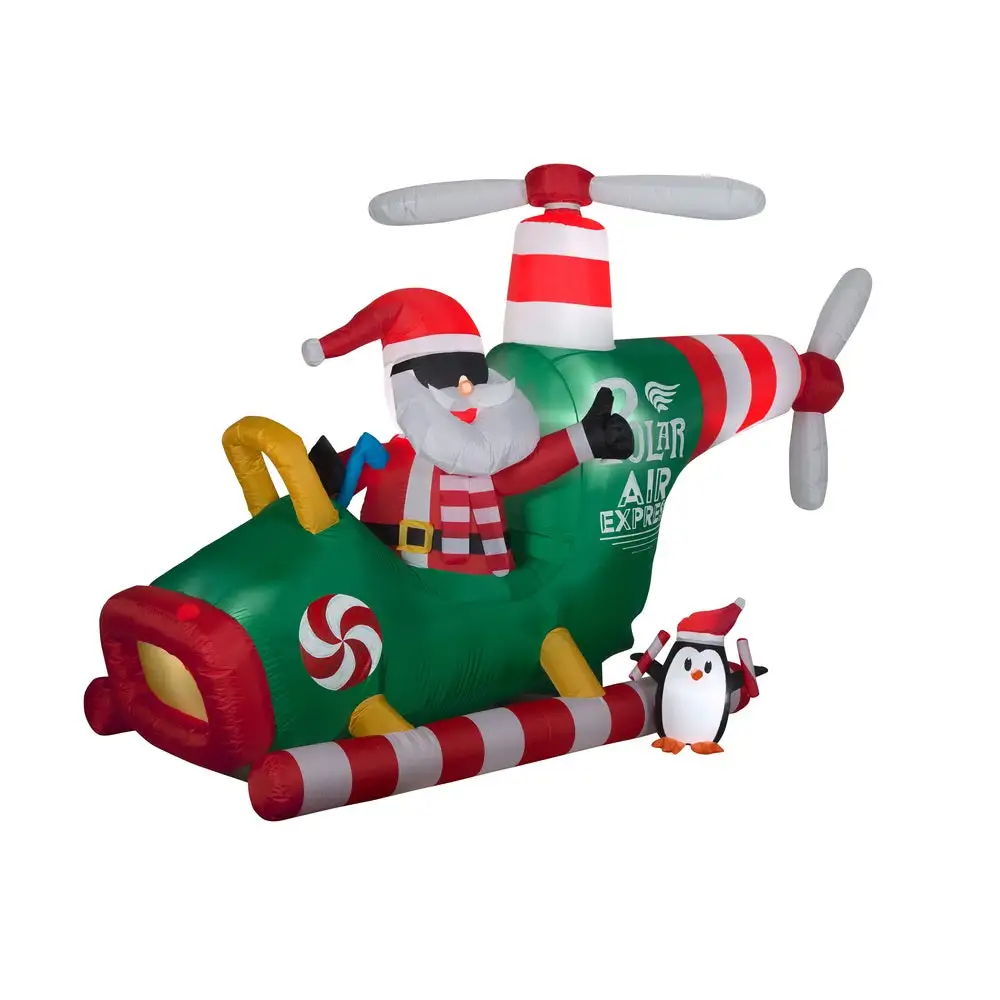 Gemmy 117373 LED Inflatable Christmas Santa Helicopter | ProToolHome.com