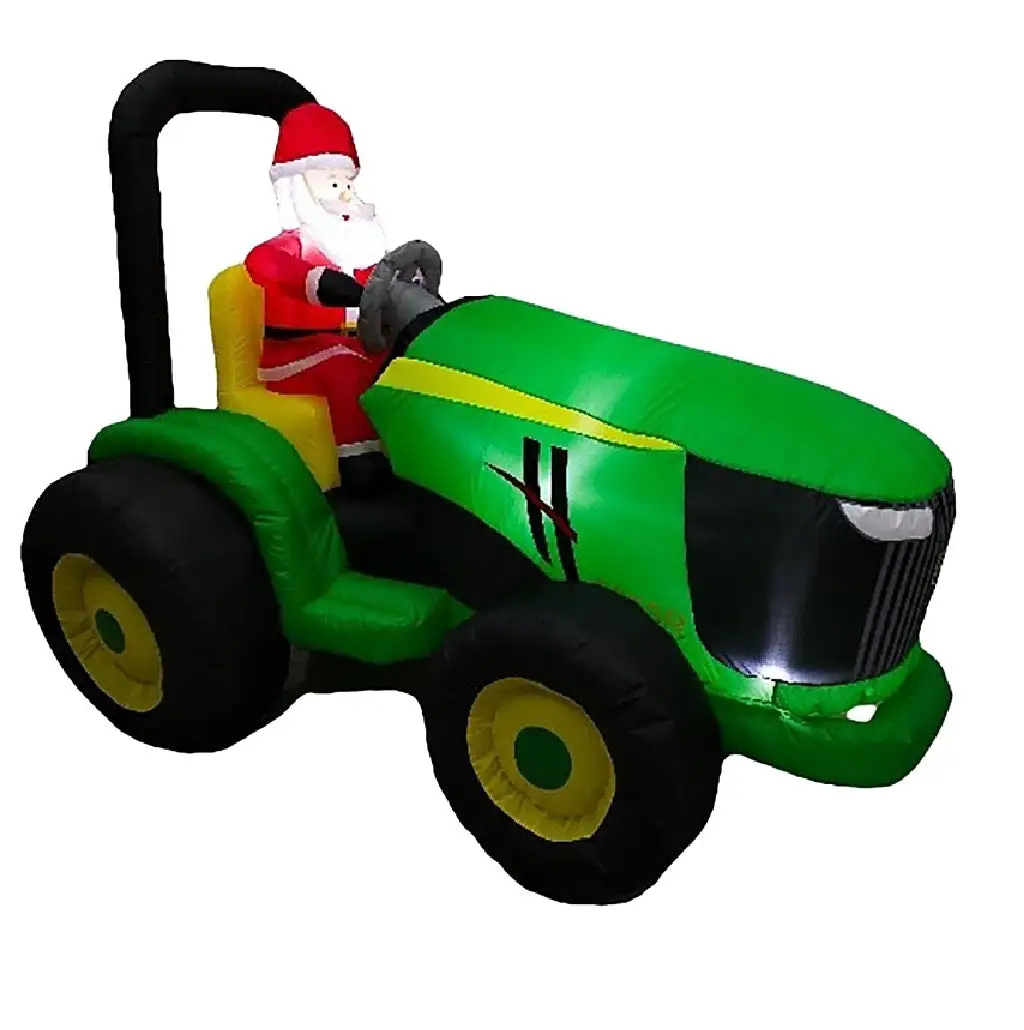Santas Forest 90708 Christmas Inflatable Tractor | ProToolHome.com