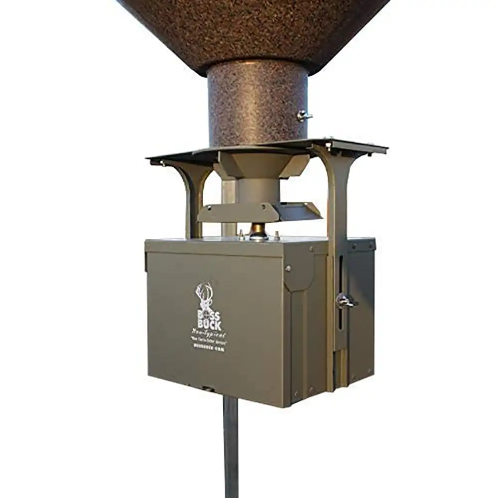 Boss Buck Hunting Large Automatic Wildlife Deer Feeder 200lb Capacity ...