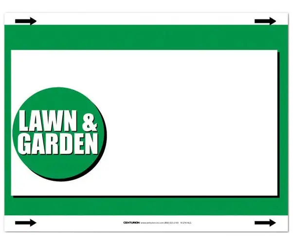 Centurion 7061790 Lawn & Garden 1 Up Weatherproof Sign Sheet ...