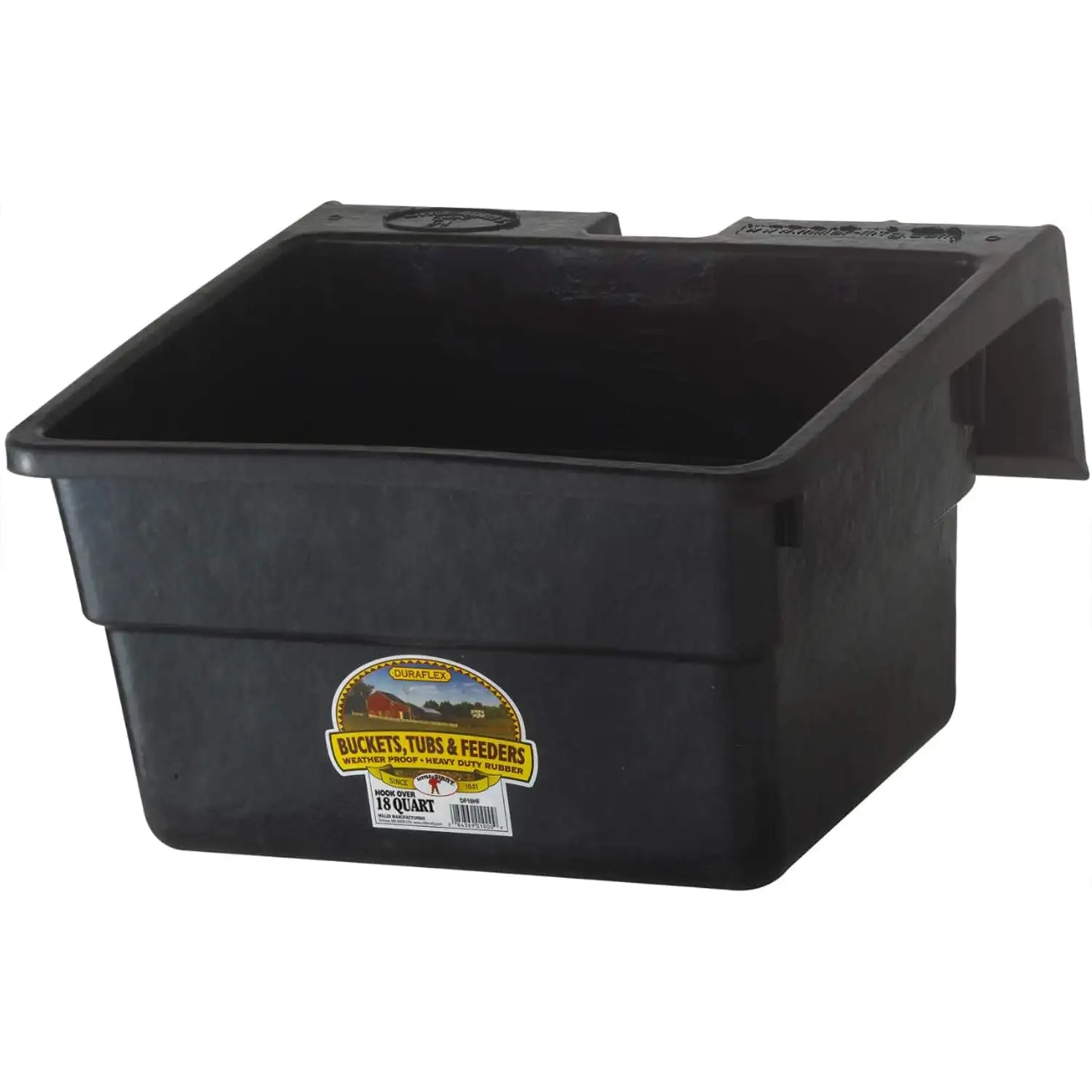 Little Giant 18 Quart Heavy Duty Rubber Hook Over Fence Livestock ...
