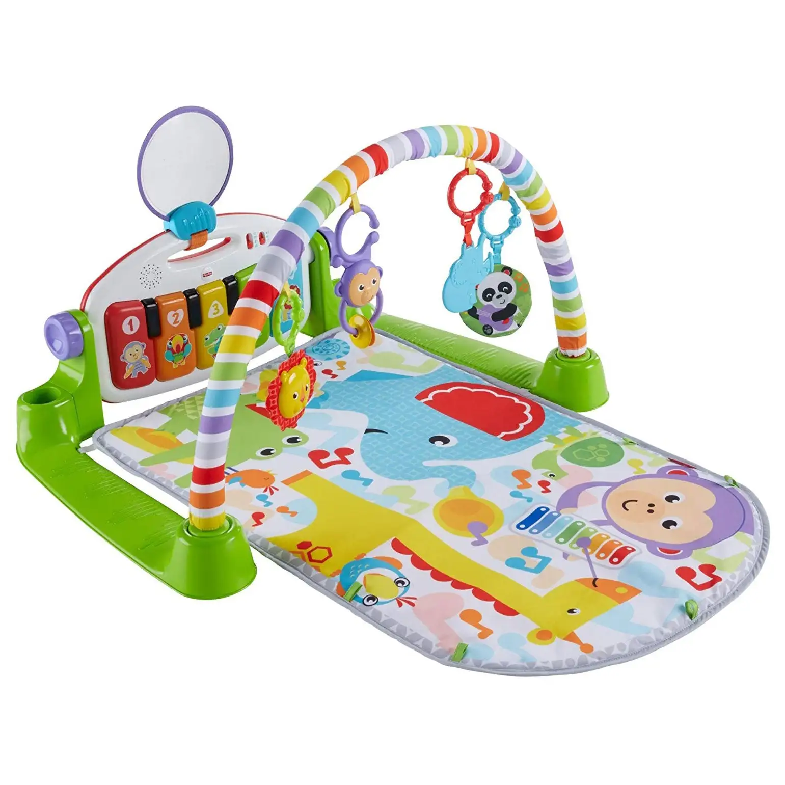 Fisher Price Kick & Play Piano Gym Play Mat with Toys & Piano Keys ...
