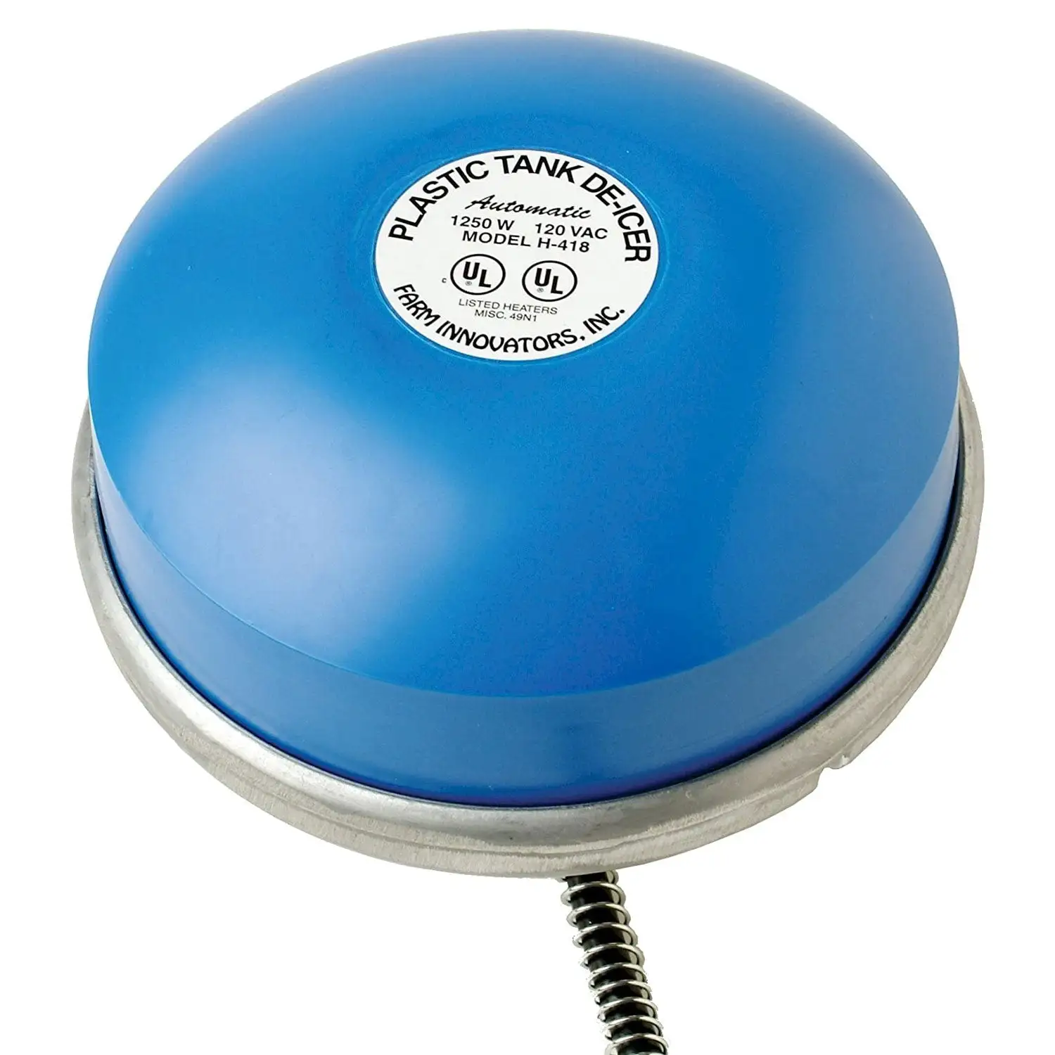 Farm Innovators H-418 Ice Chaser 1250 Watt Cast Aluminum Floating Tank ...