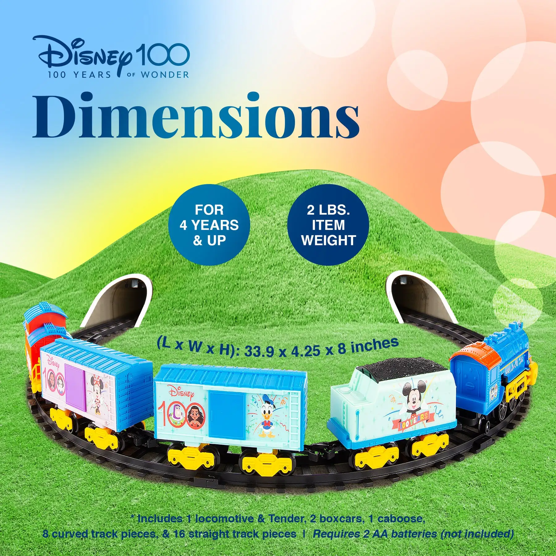 Lionel Trains Disney 100 Years of Wonder Battery Operated Ready-To-Play ...