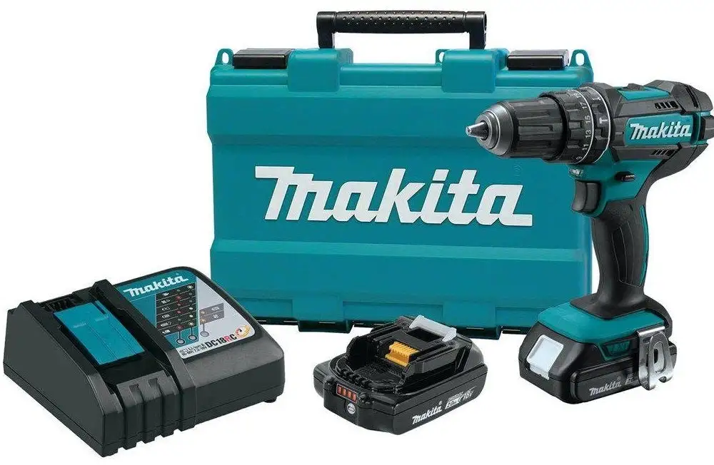 Makita XPH10R Lithium-Ion Compact Cordless Hammer Driver Drill Kit ...