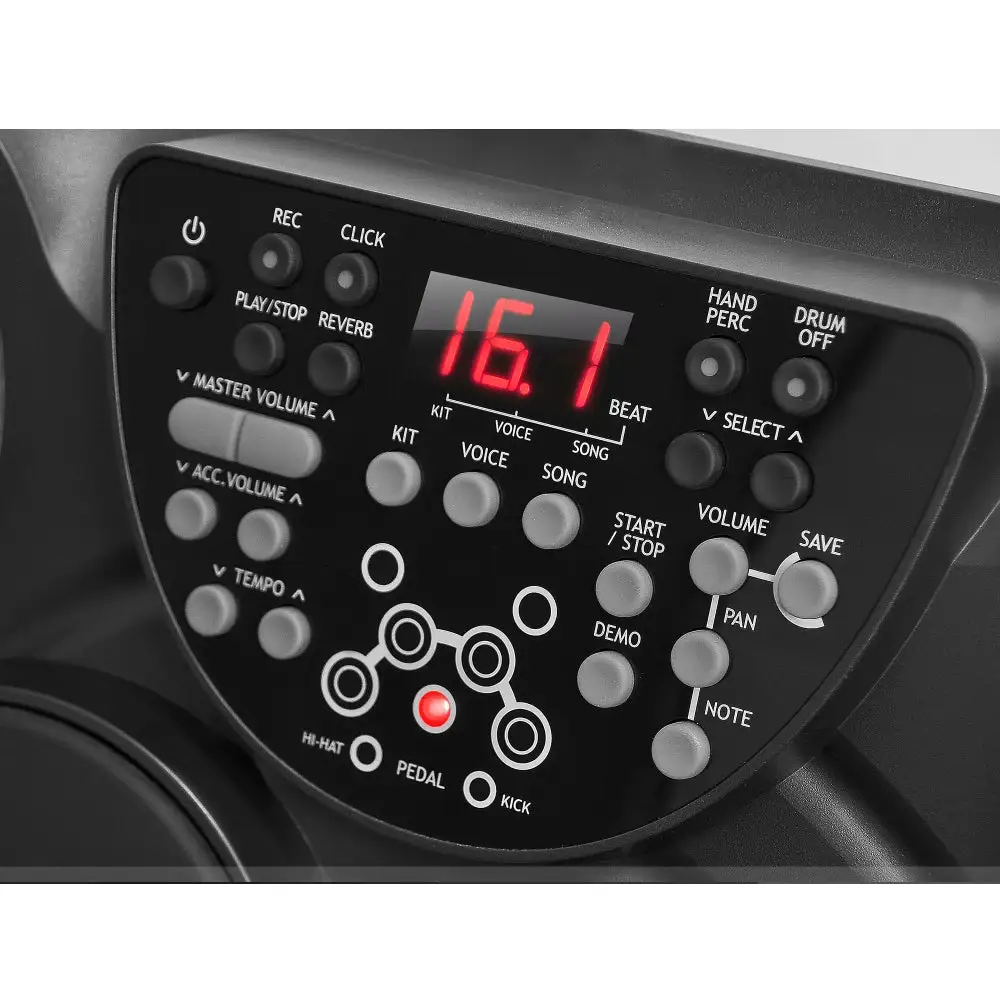Pyle Pro Electronic Drum Set Portable Tabletop 7 Pad Digital Musical ...