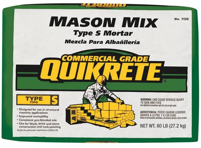 Quikrete 1136-00 Mason Mix Type S Mortar - Trusted Source for Tools ...