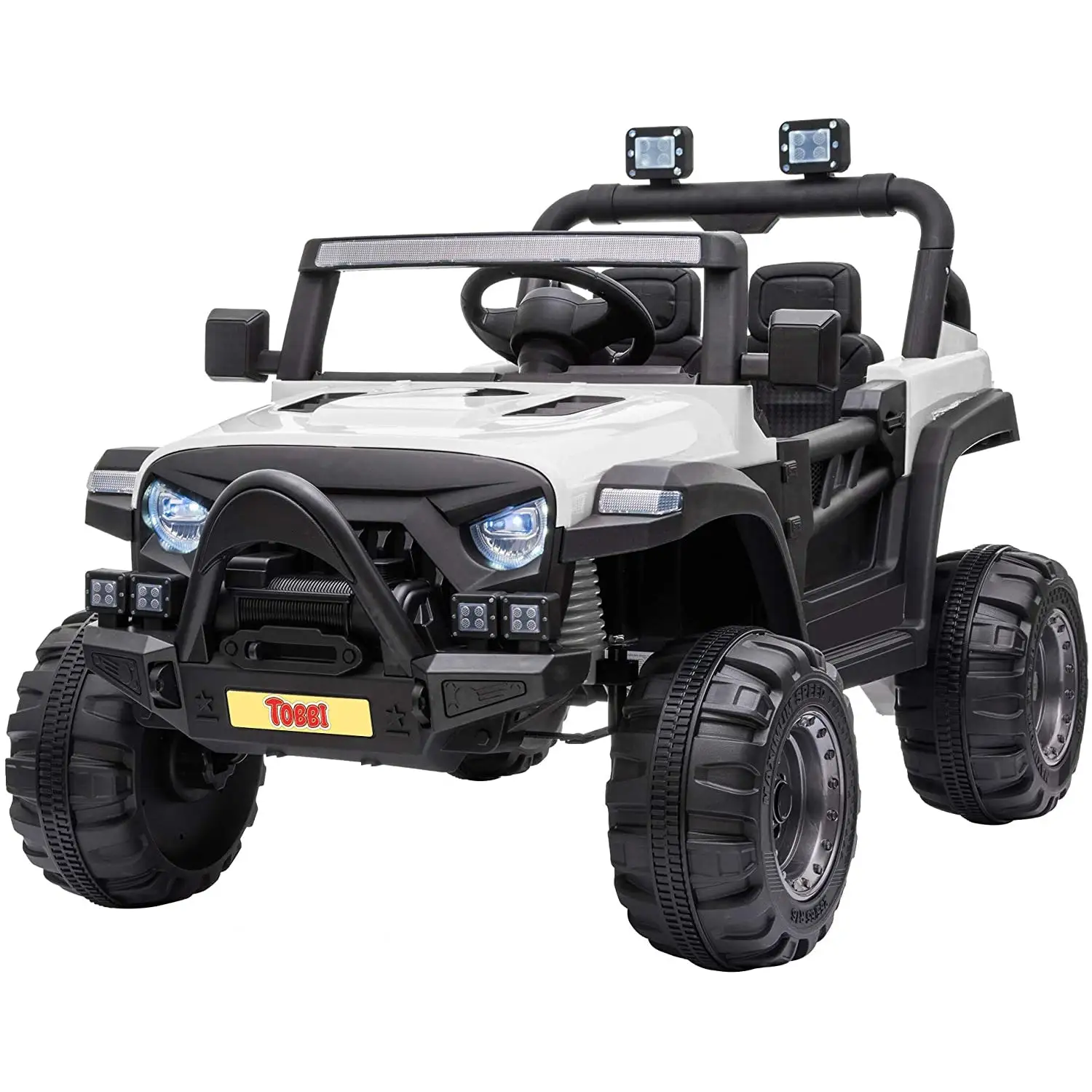 TOBBI 12V Electric Remote Control Kids Toy Fun Vehicle Ride On Truck ...